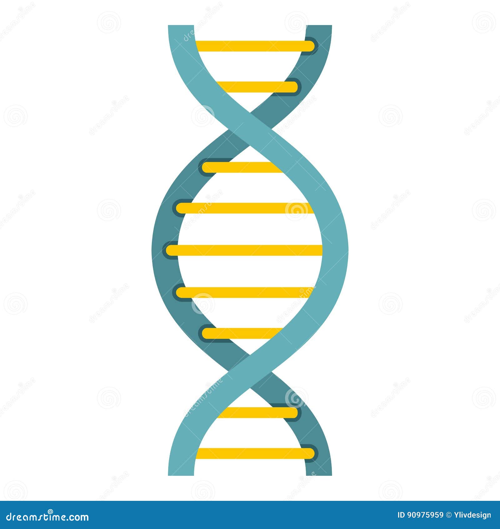 Icône De Symbole D'ADN D'isolement Illustration de Vecteur ...