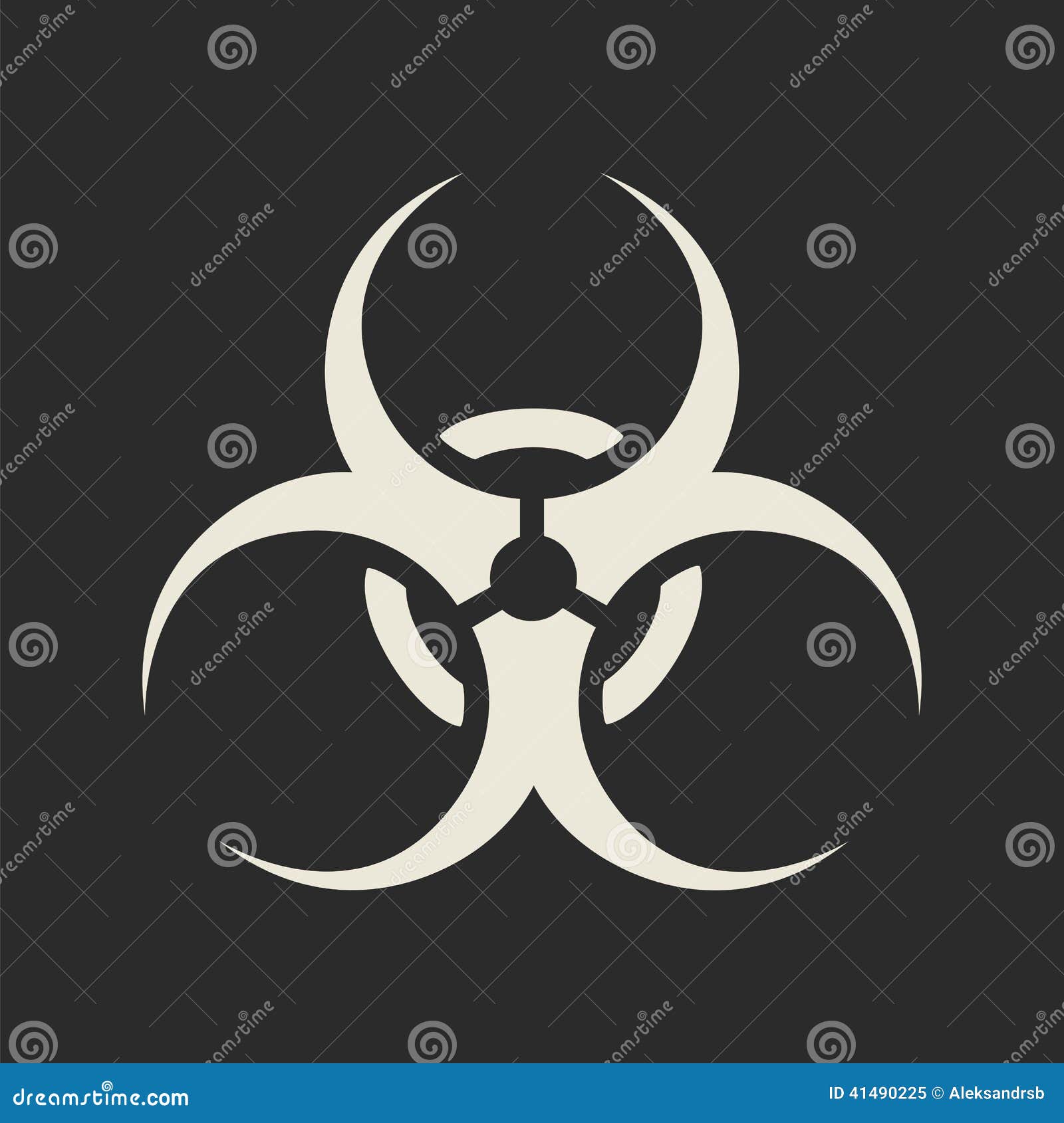 Icône De Symbole De Biohazard Illustration de Vecteur - Illustration du ...