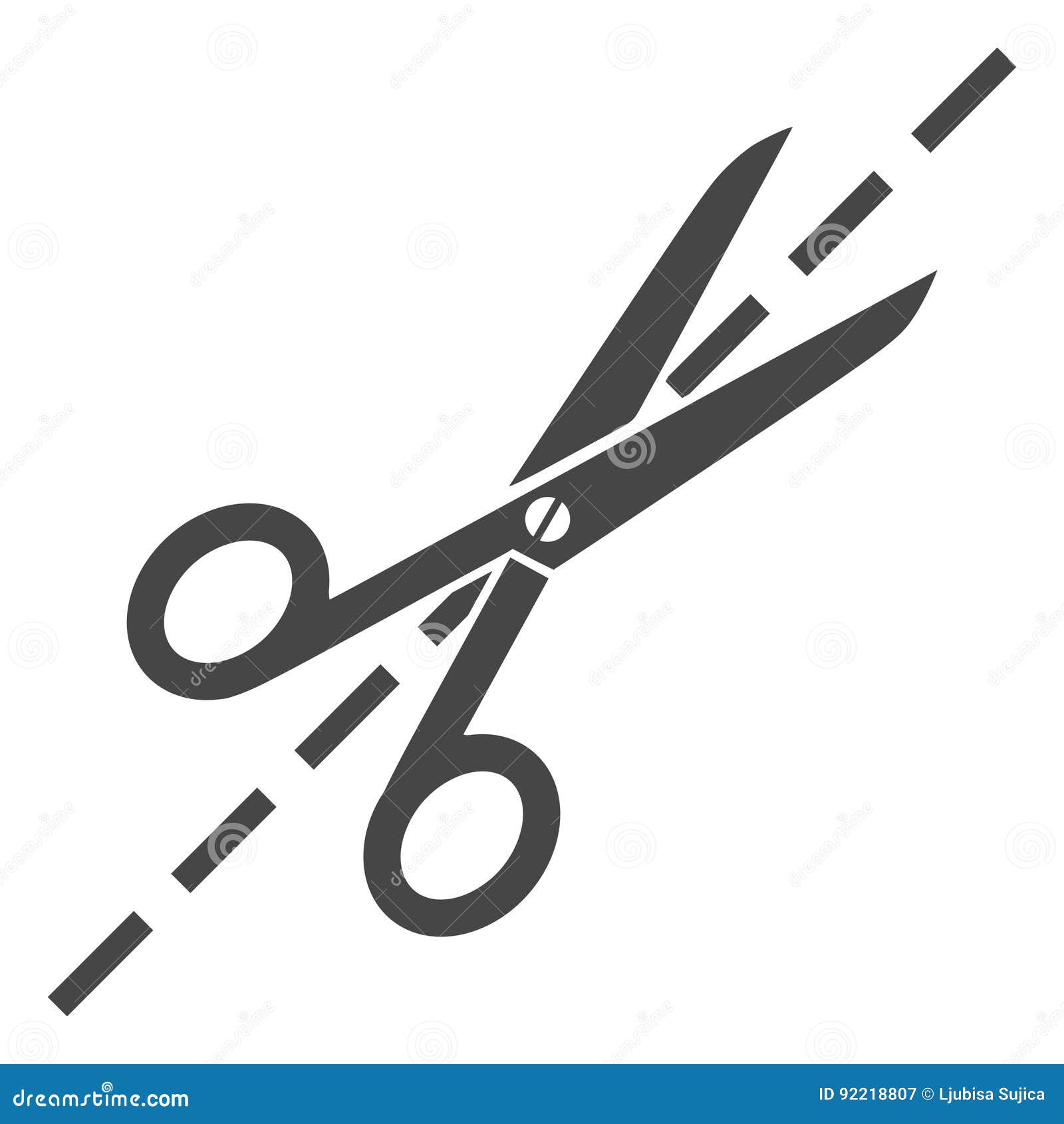 Icône De Symbole De Ciseaux Illustration de Vecteur - Illustration du ...