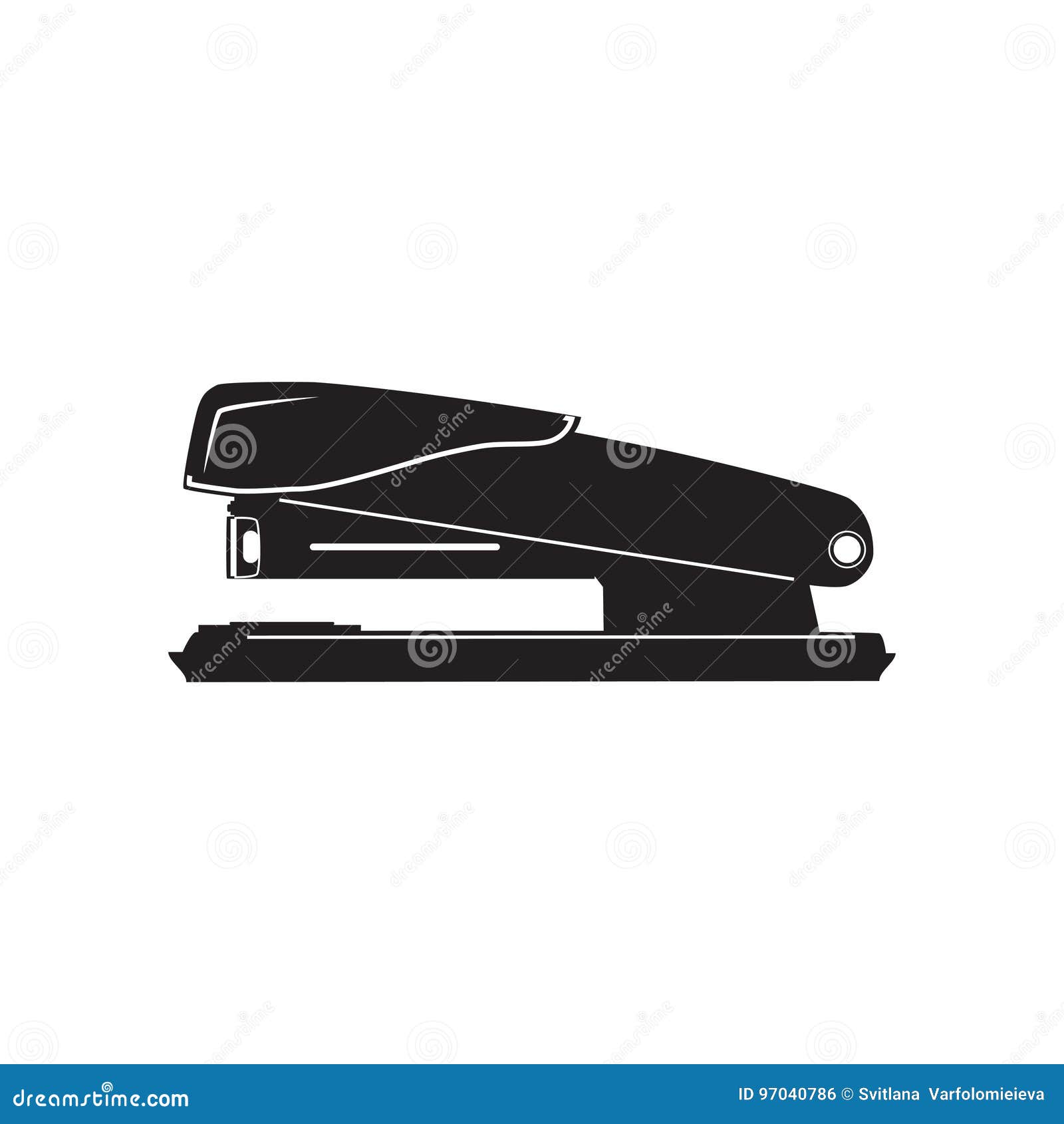 Icône De Vecteur D'agrafeuse Dans Le Style Plat Illustration de Vecteur ...