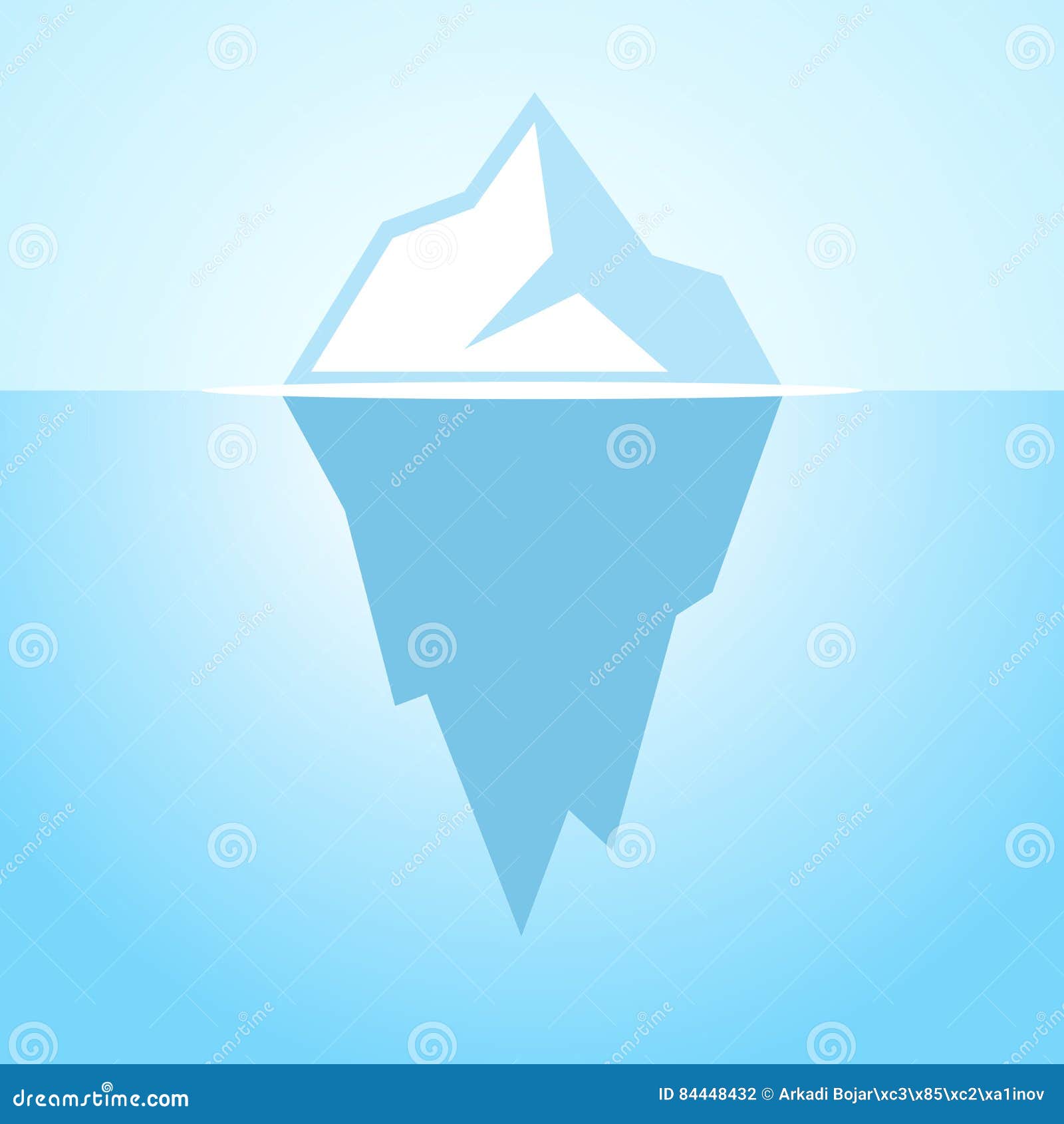 Icône de vecteur d'iceberg illustration de vecteur. Illustration du ...