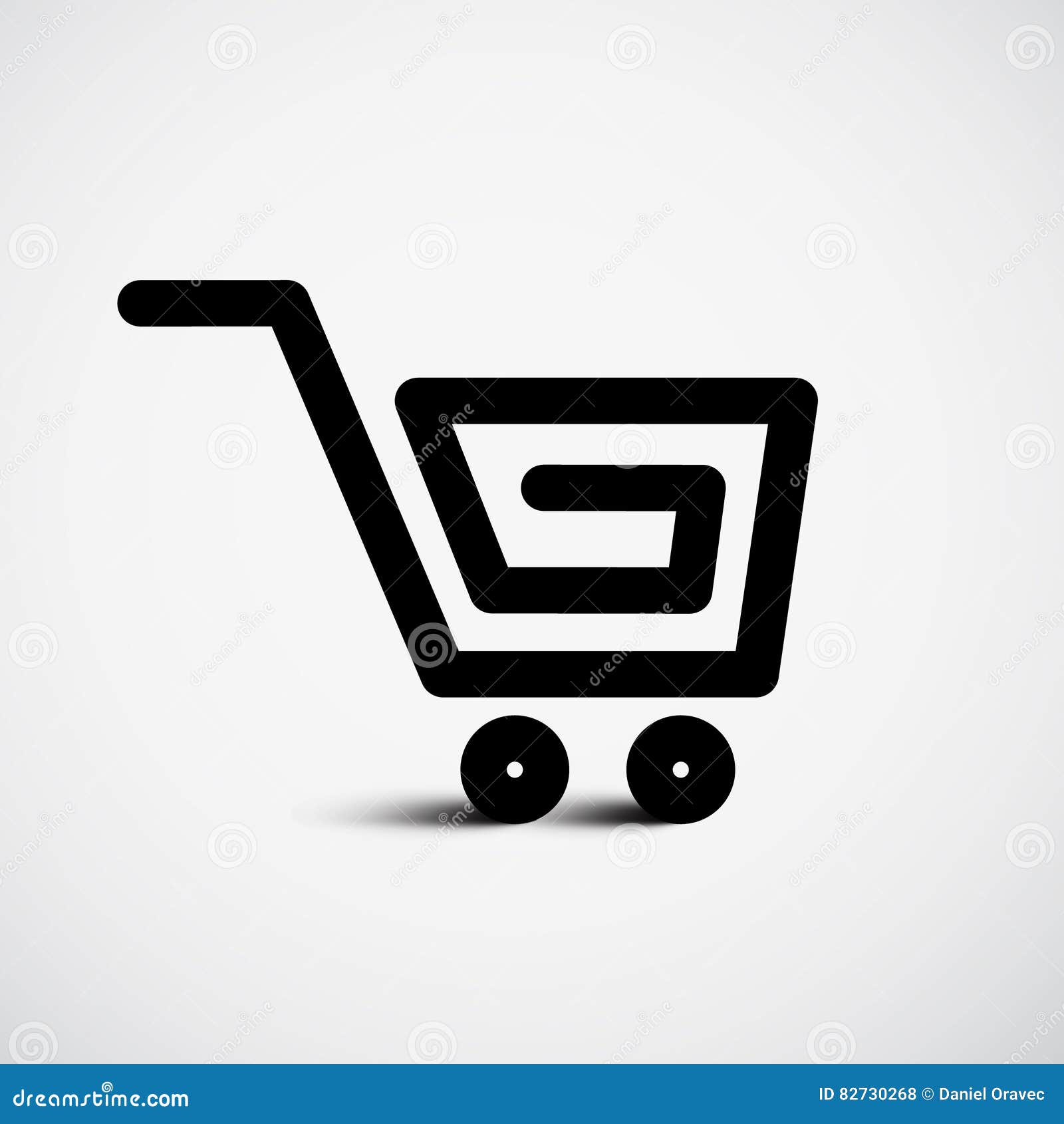 Icône de vecteur de caddie illustration de vecteur. Illustration du ...