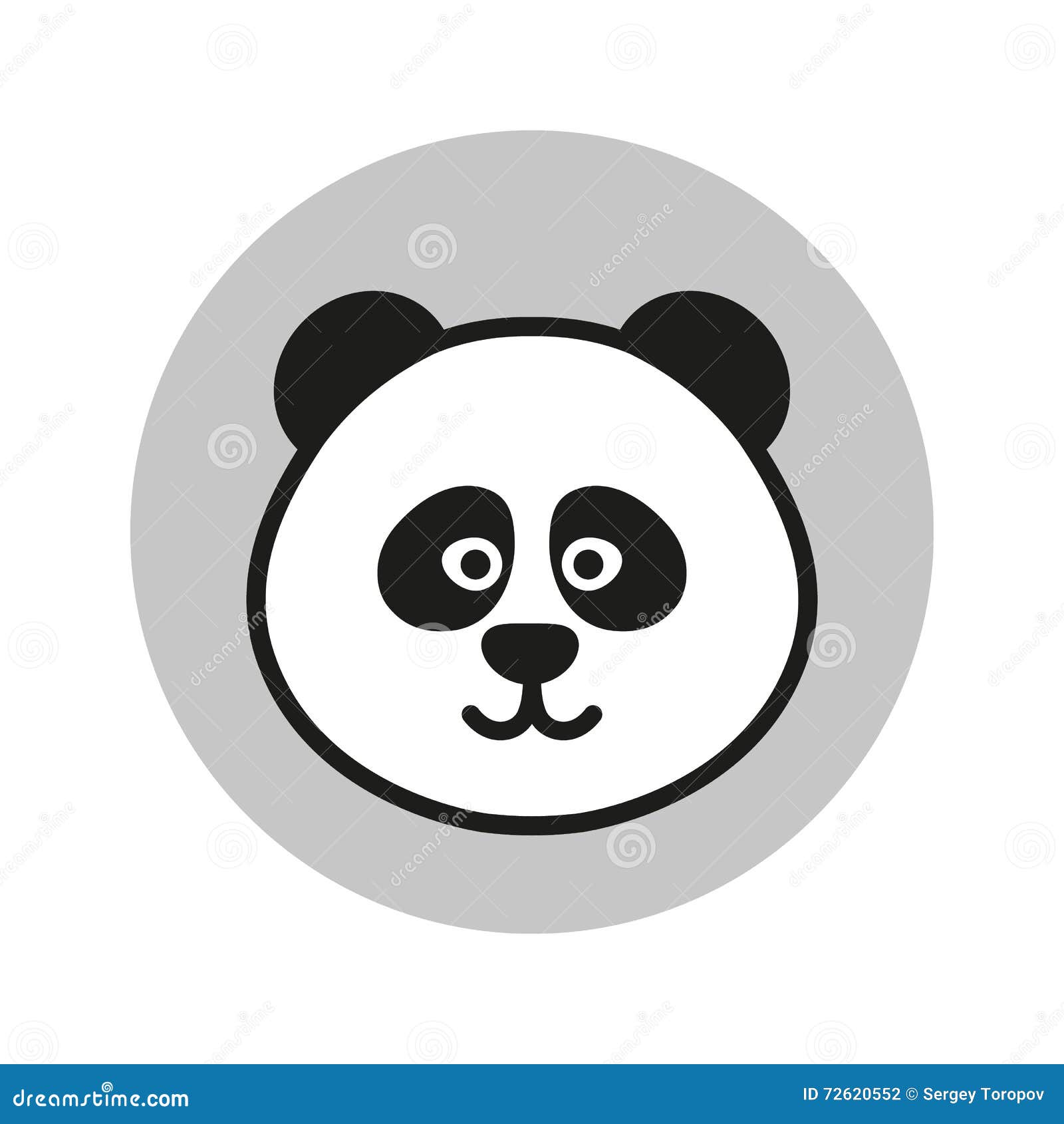 Icône de vecteur de panda illustration de vecteur. Illustration du ...