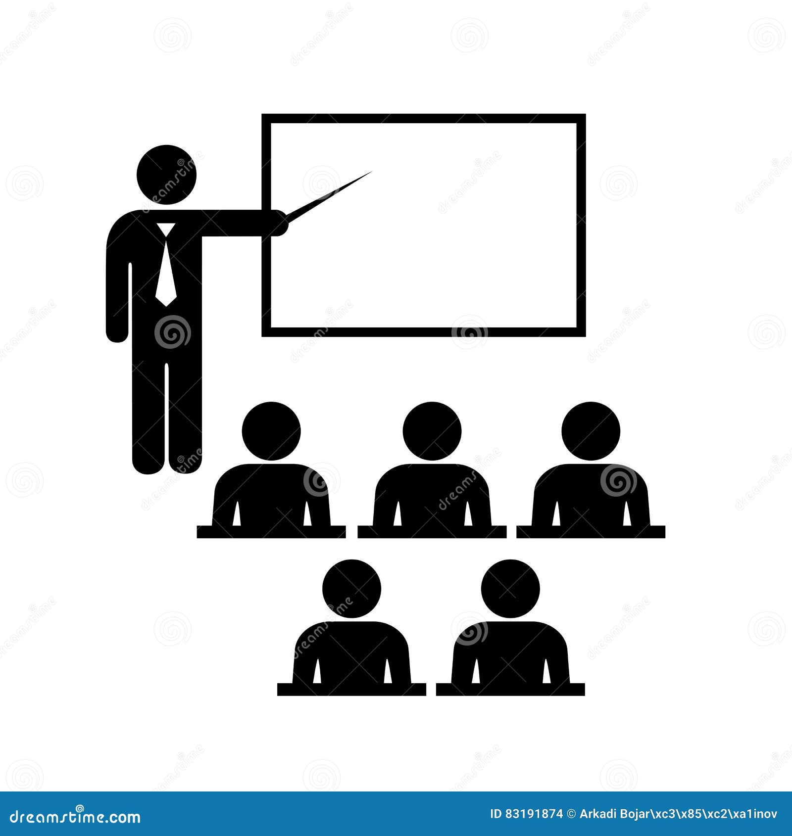 Icône De Vecteur De Professeur Avec L'indicateur Illustration de ...