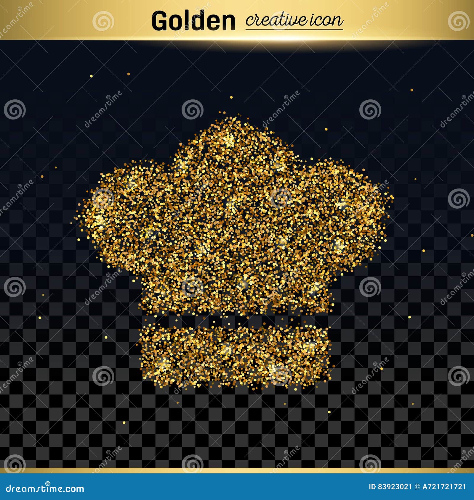 Icône De Vecteur De Scintillement D'or Illustration de Vecteur ...