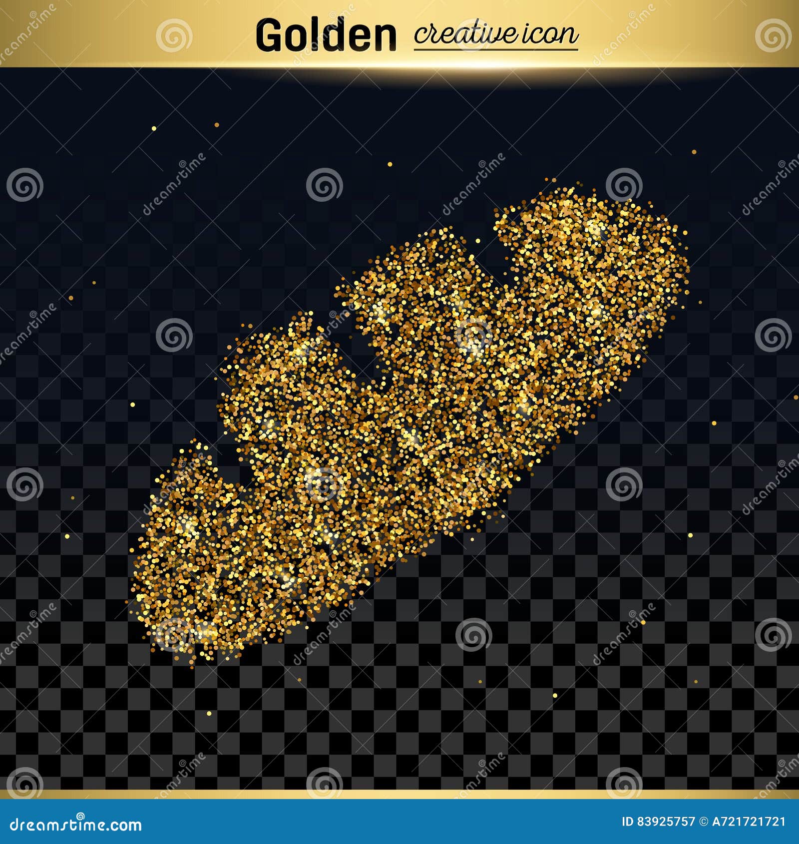 Icône De Vecteur De Scintillement D'or Illustration de Vecteur ...