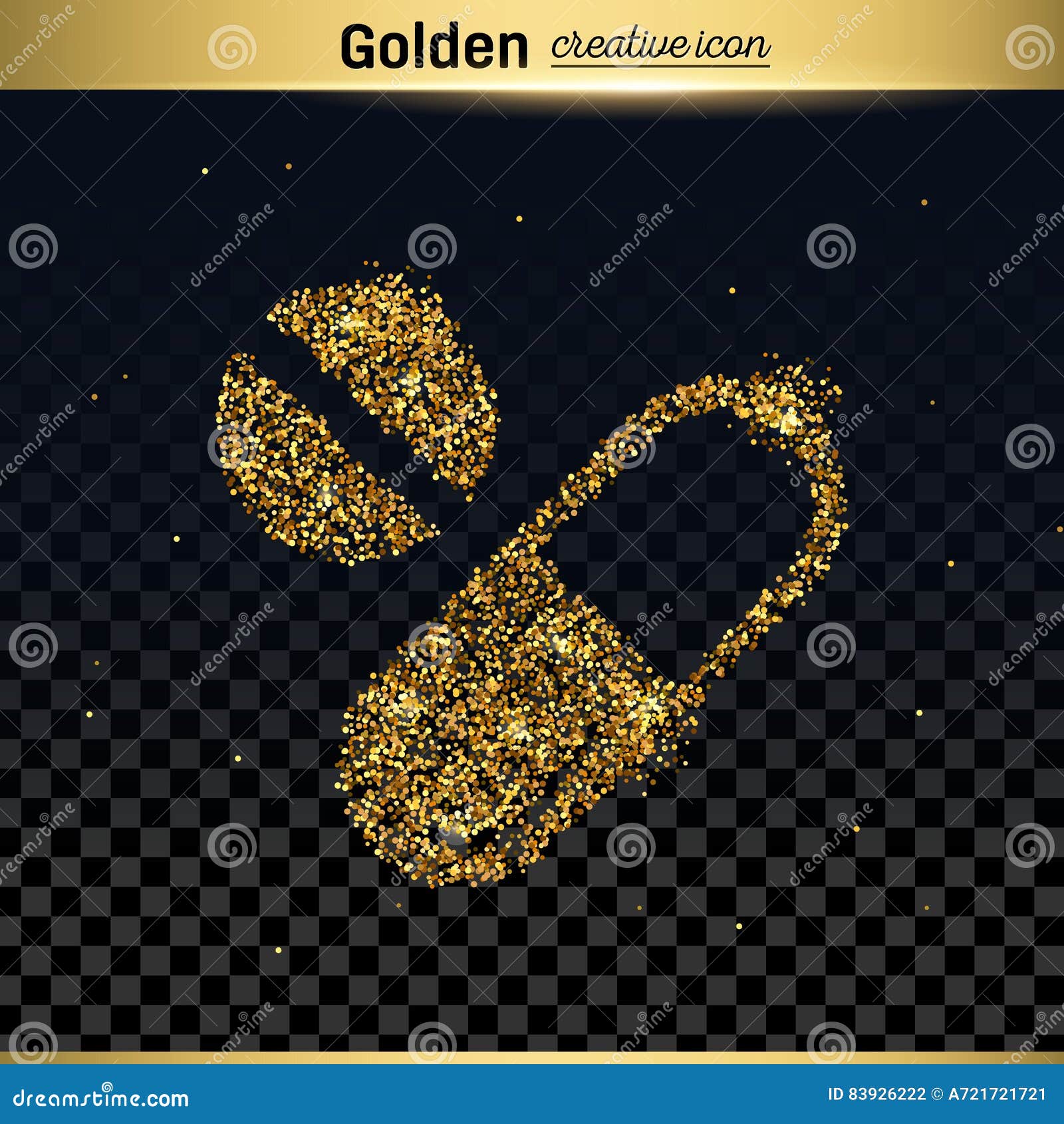 Icône De Vecteur De Scintillement D'or Illustration de Vecteur ...