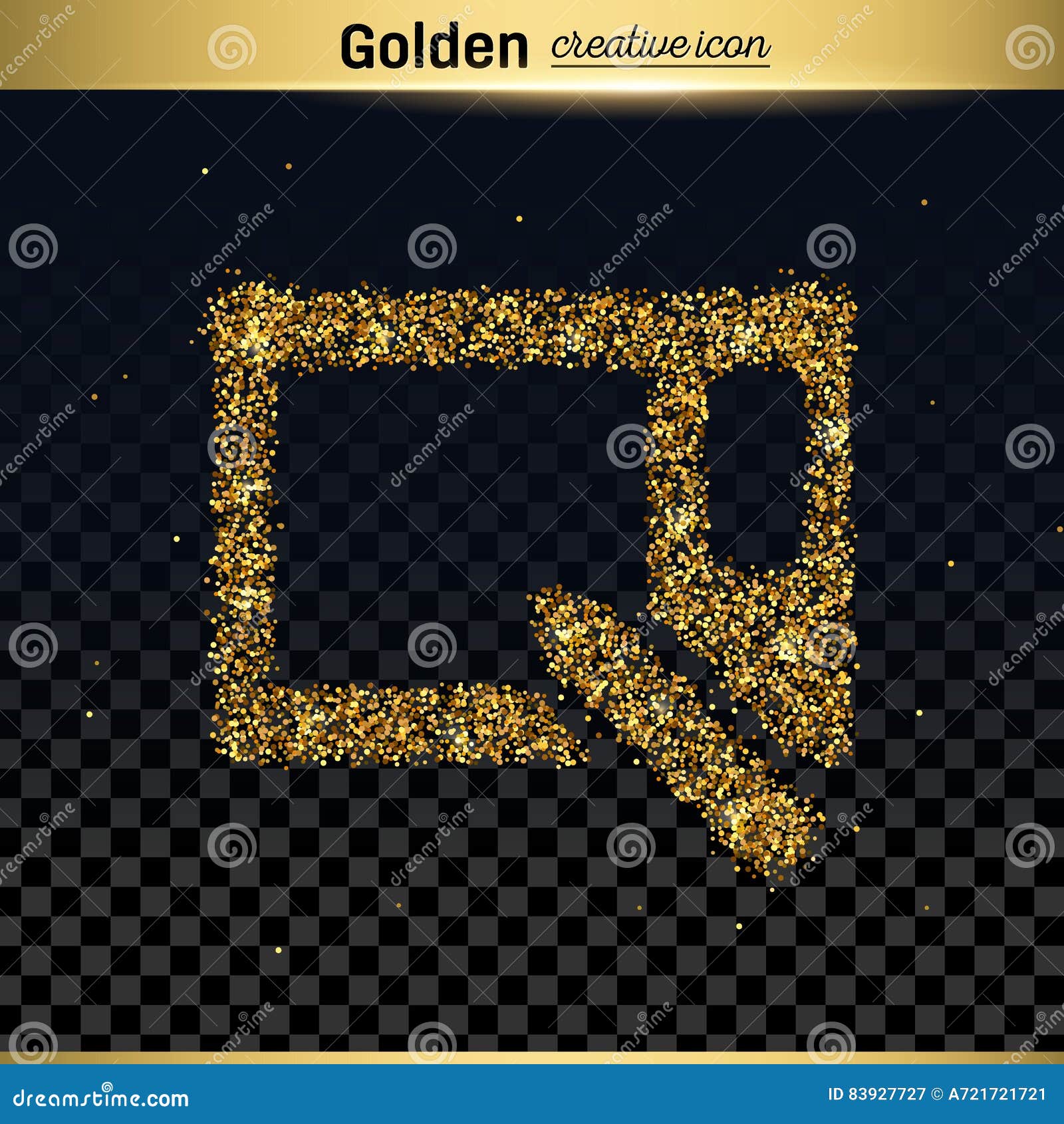Icône De Vecteur De Scintillement D'or Illustration de Vecteur ...