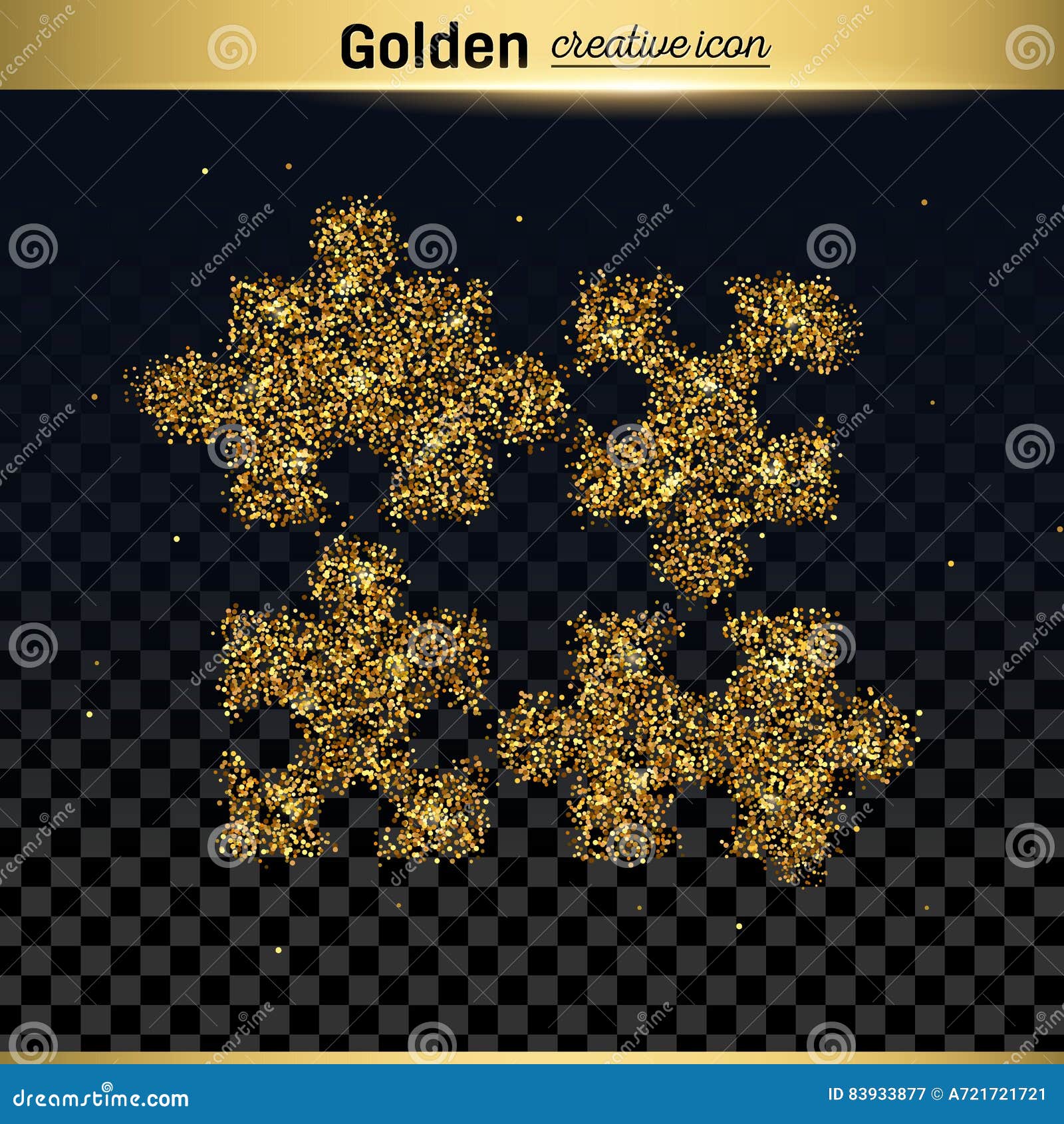 Icône De Vecteur De Scintillement D'or Illustration de Vecteur ...