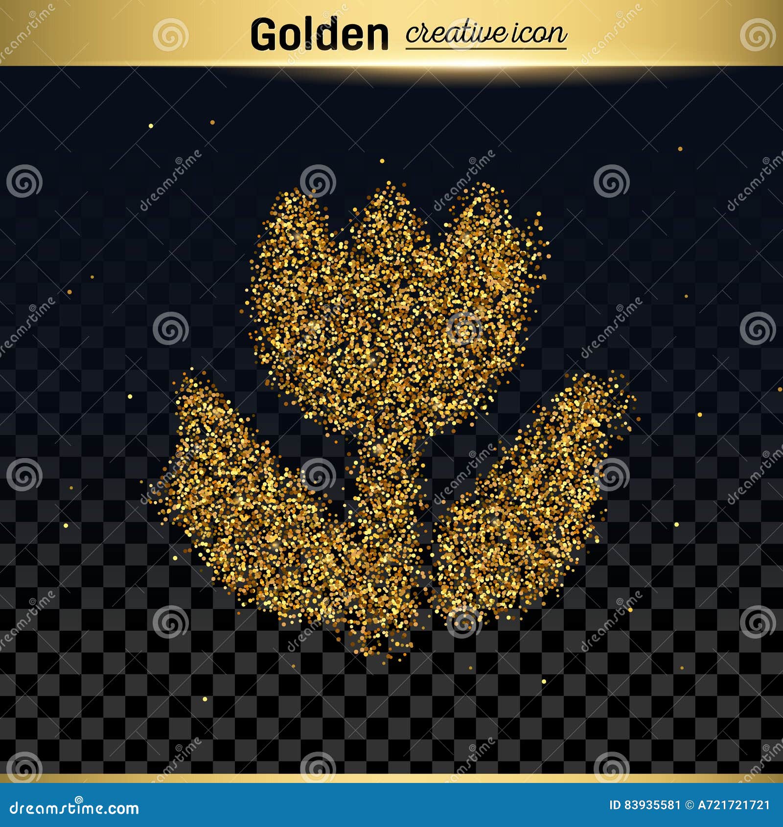 Icône De Vecteur De Scintillement D'or Illustration de Vecteur ...