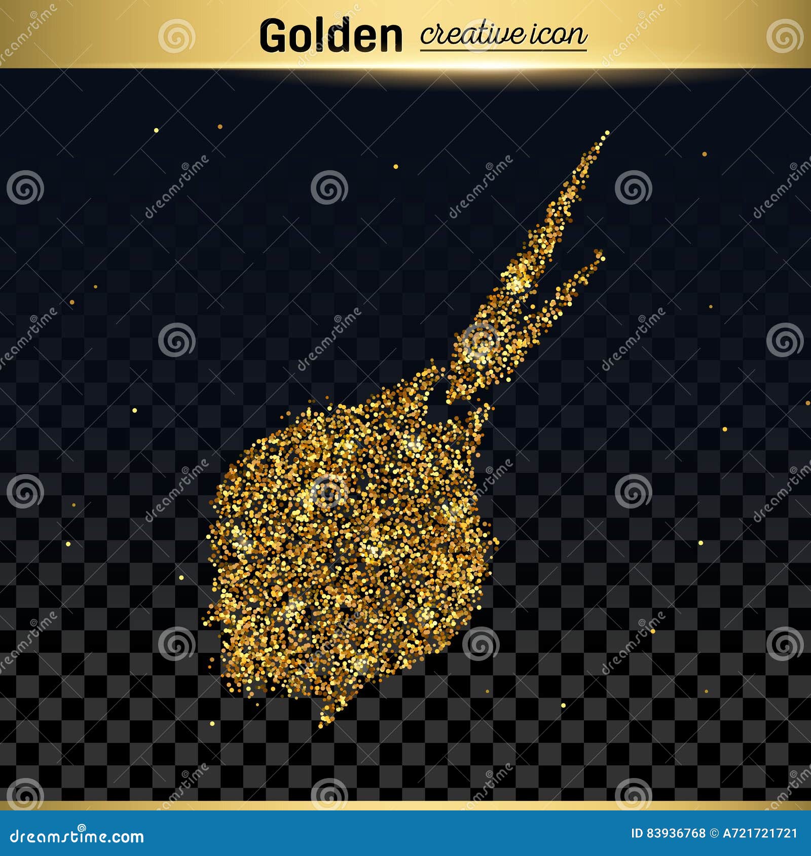 Icône De Vecteur De Scintillement D'or Illustration de Vecteur ...