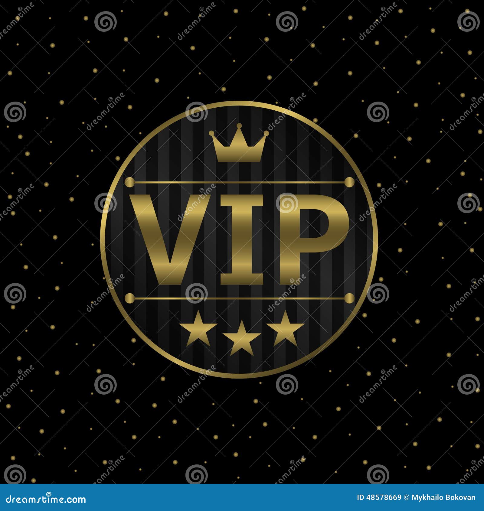 Icône de VIP illustration de vecteur. Illustration du emblème - 48578669