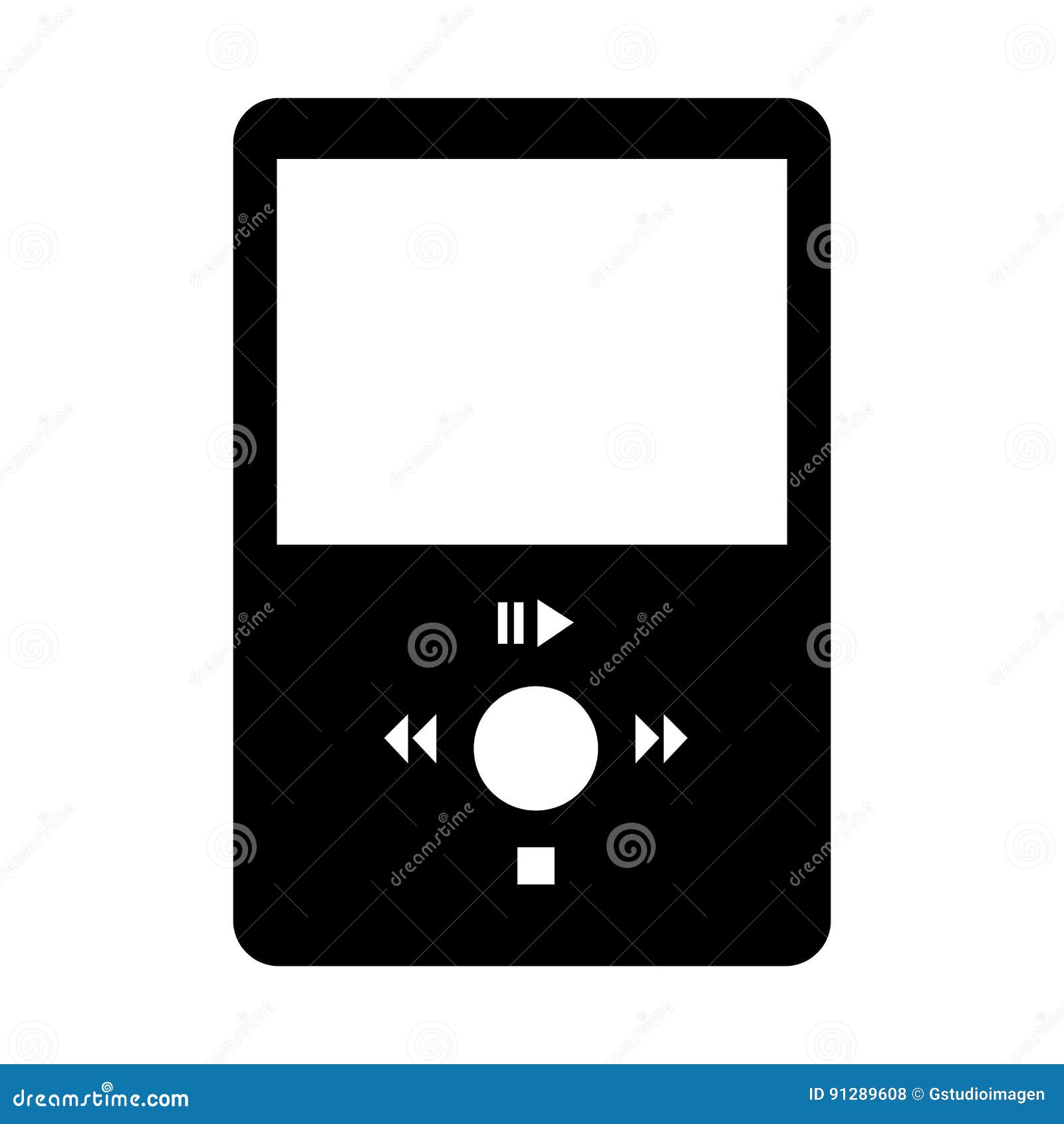 Icône Du Lecteur De Musique Mp3 Illustration de Vecteur - Illustration ...