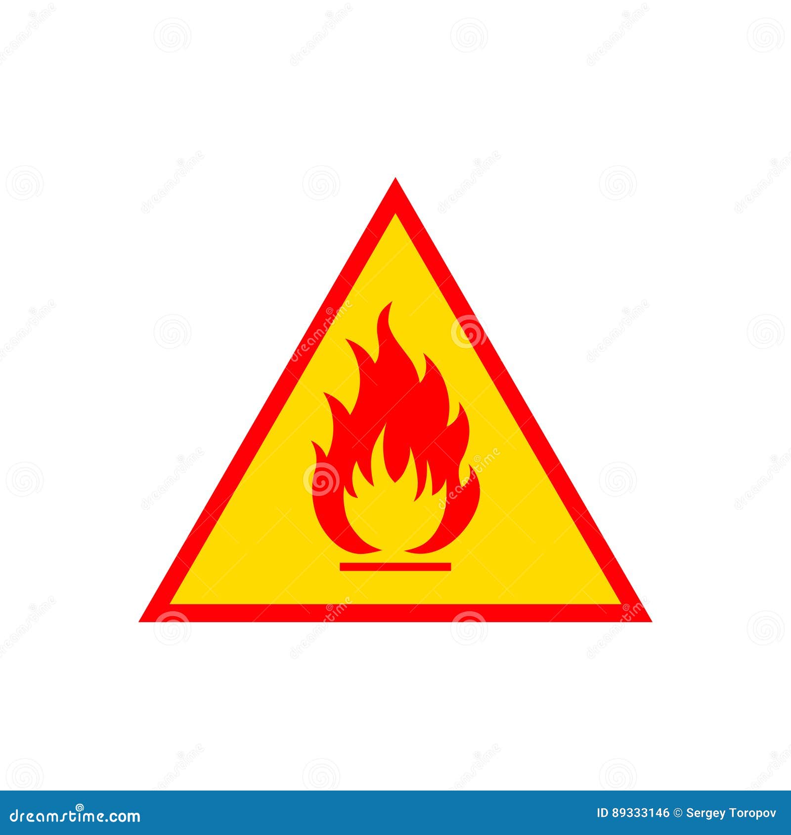 Icône inflammable de signe illustration de vecteur. Illustration du ...