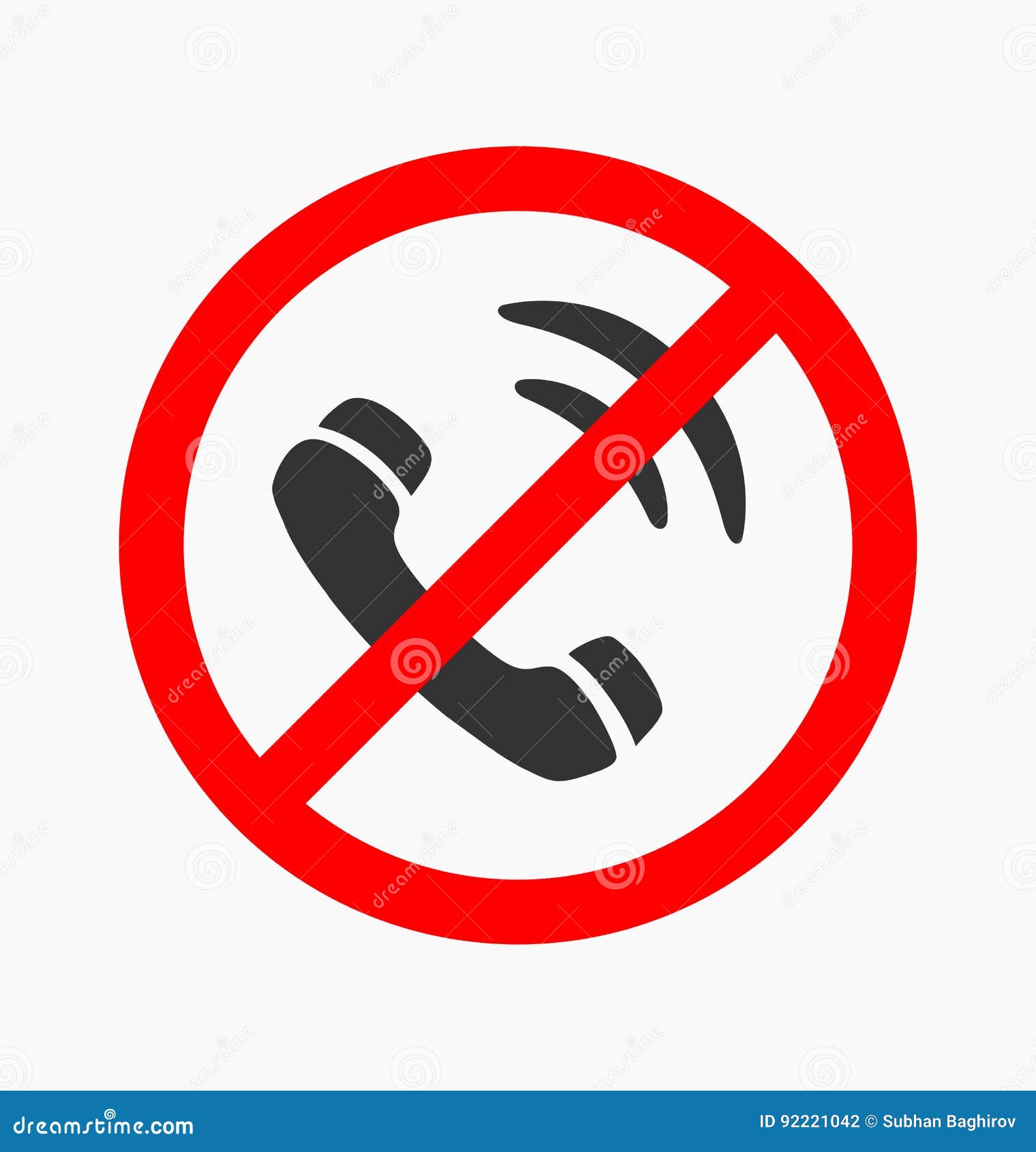Icône Interdite De Vecteur D'appel Illustration de Vecteur ...