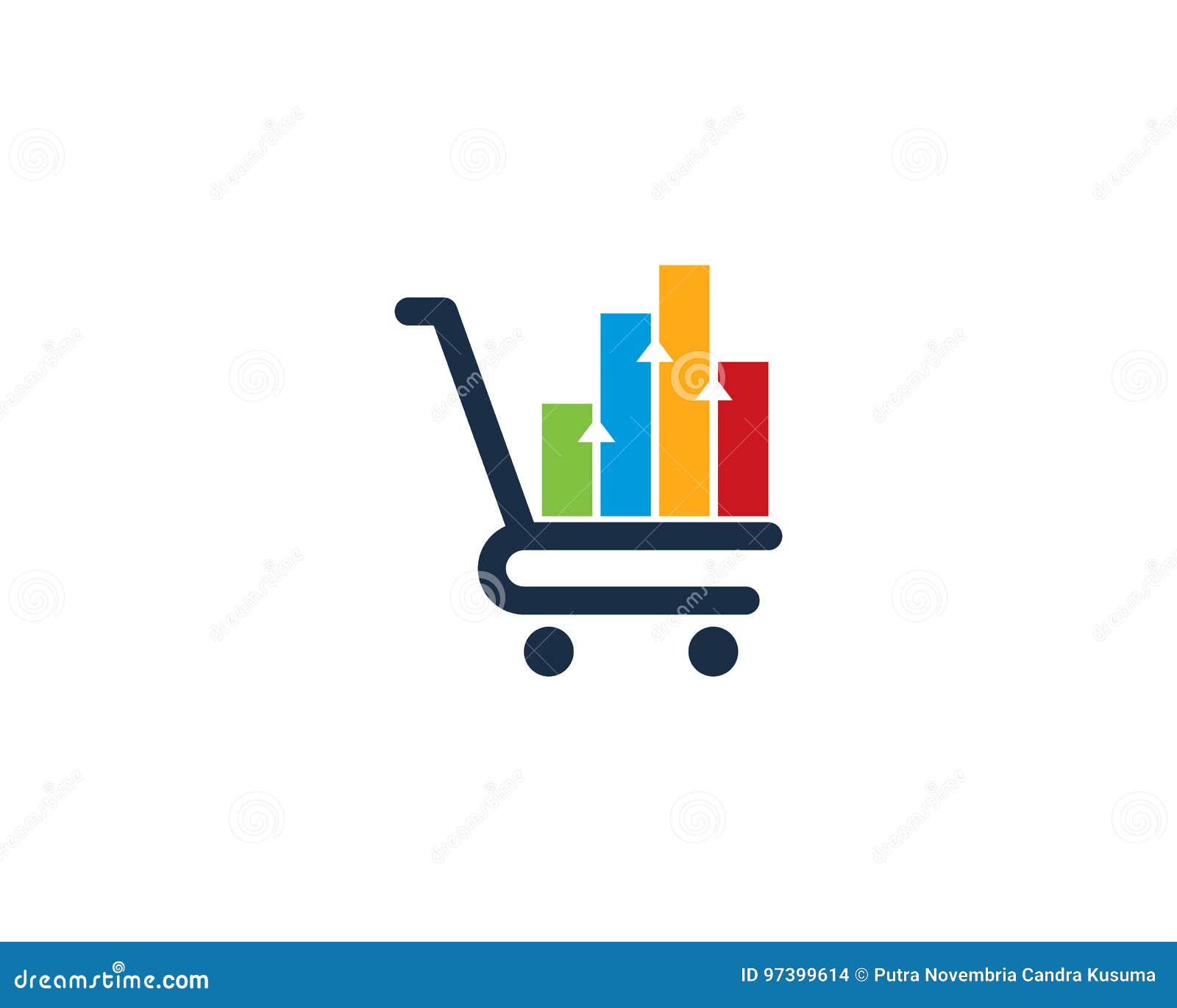 Icône Logo Design Element D'achats De Rapport De Stat Illustration de ...