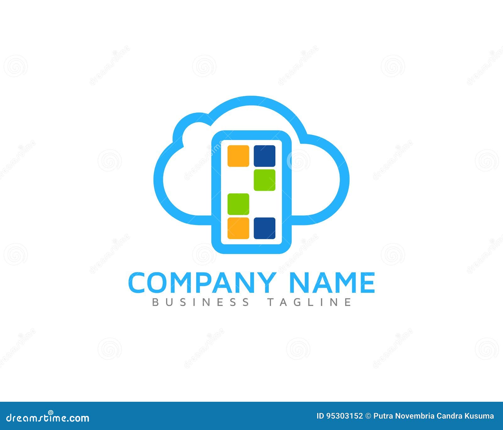 Icône Logo Design Element De Nuage Illustration de Vecteur ...