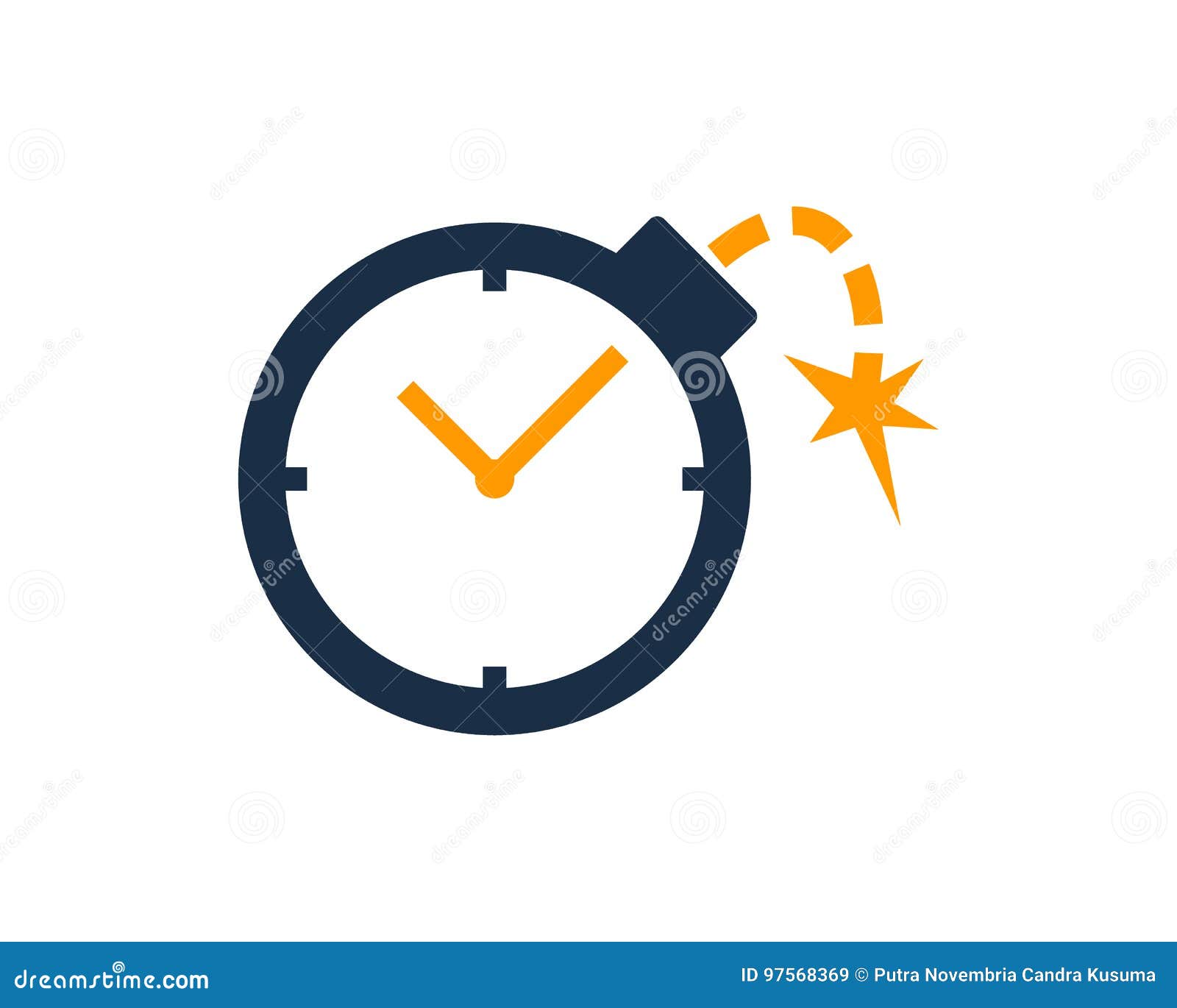 Icône Logo Design Element De Temps Illustration de Vecteur ...