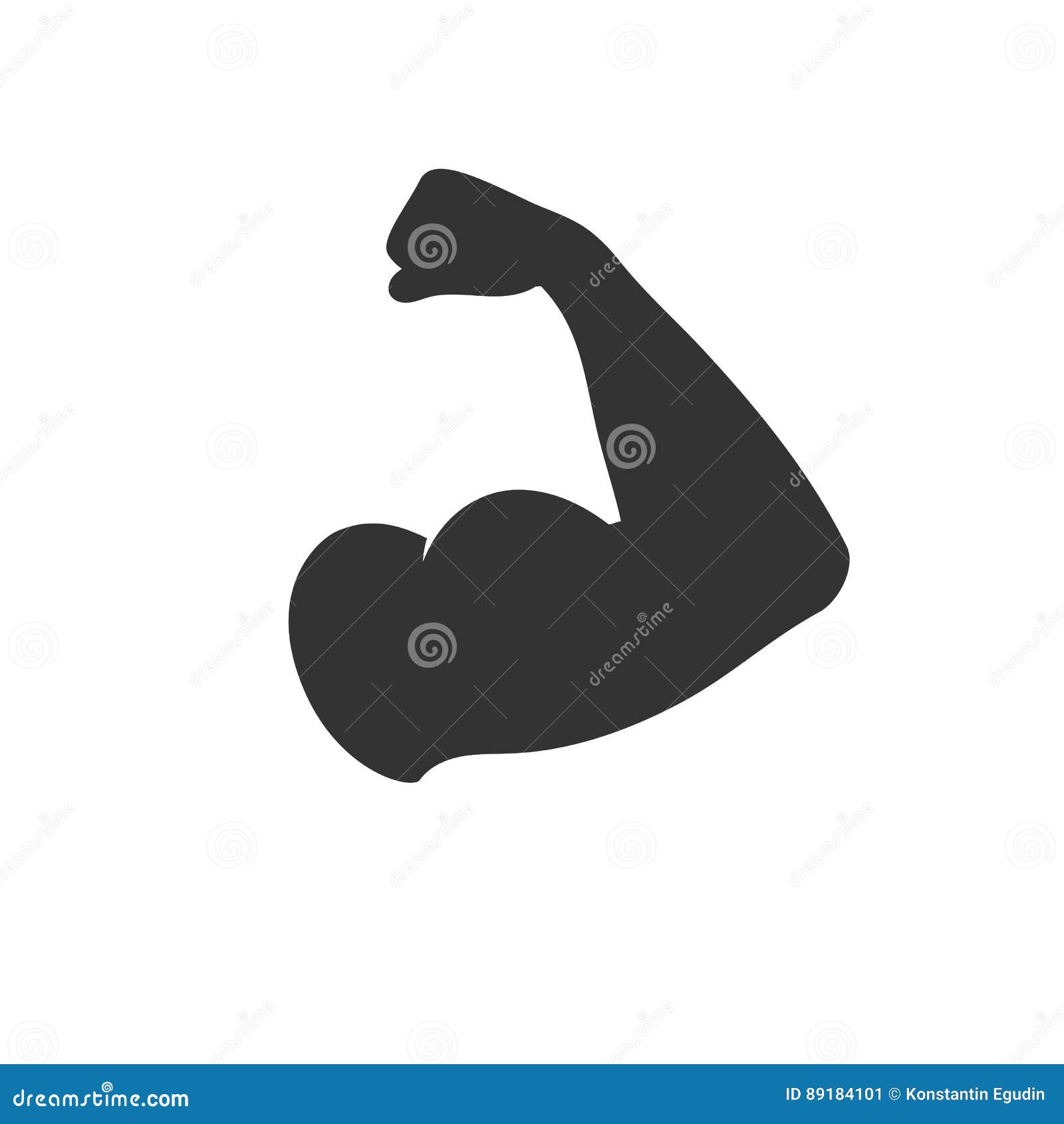 Icône musculaire de bras illustration de vecteur. Illustration du ...