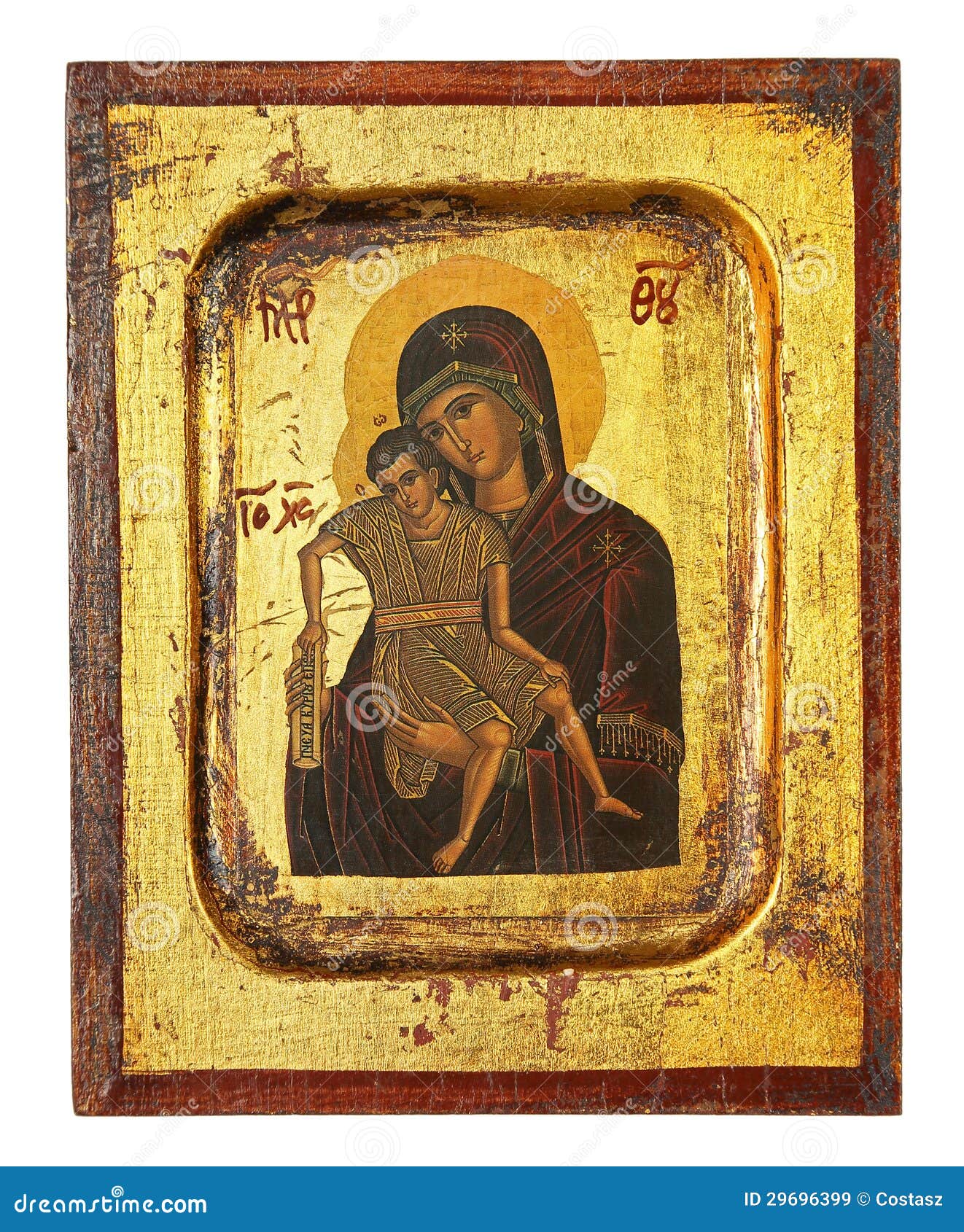 Icône orthodoxe image stock. Image du chrétien, madone - 29696399