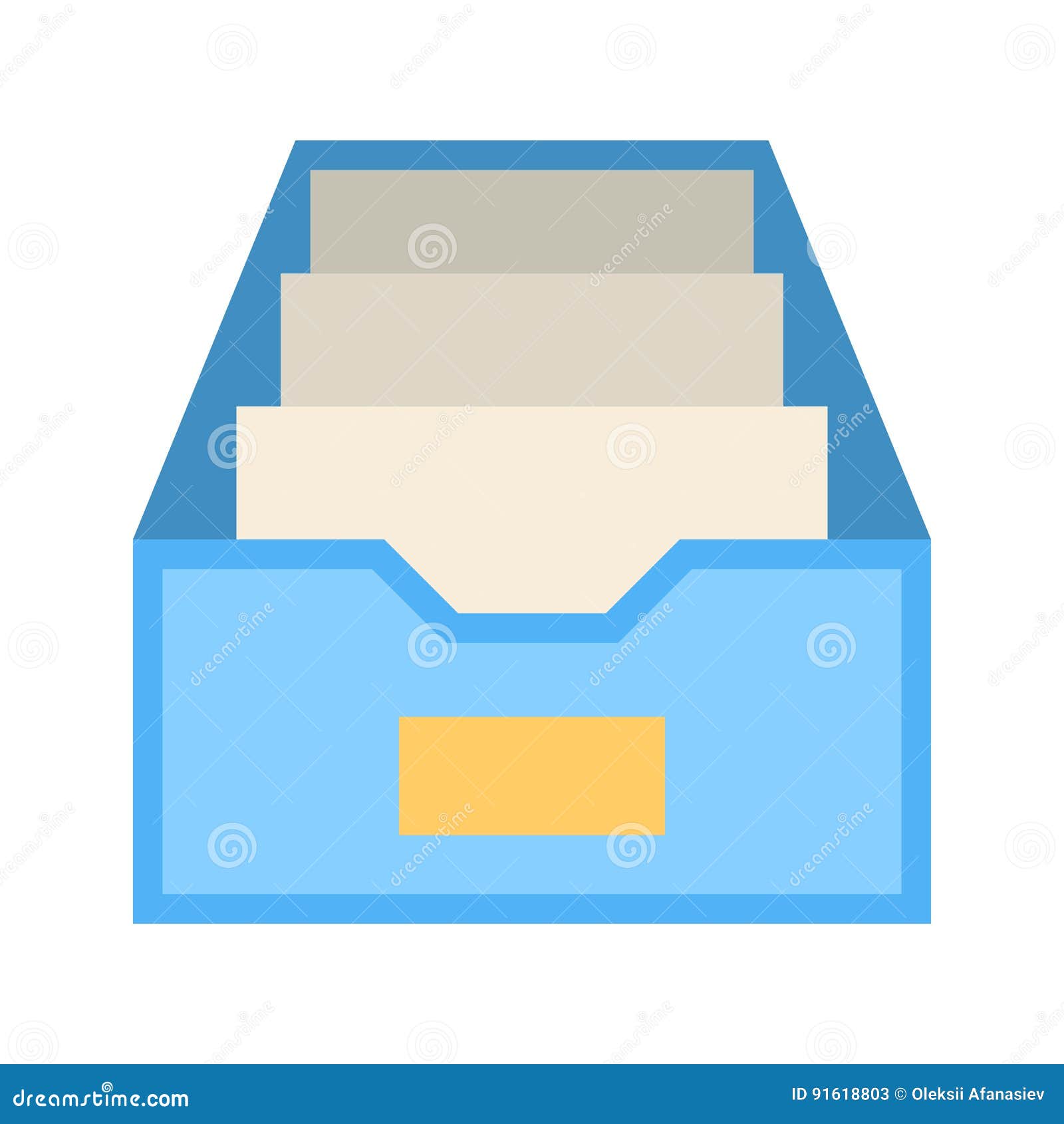 Icône Plate De Vecteur De Classeur Illustration de Vecteur ...