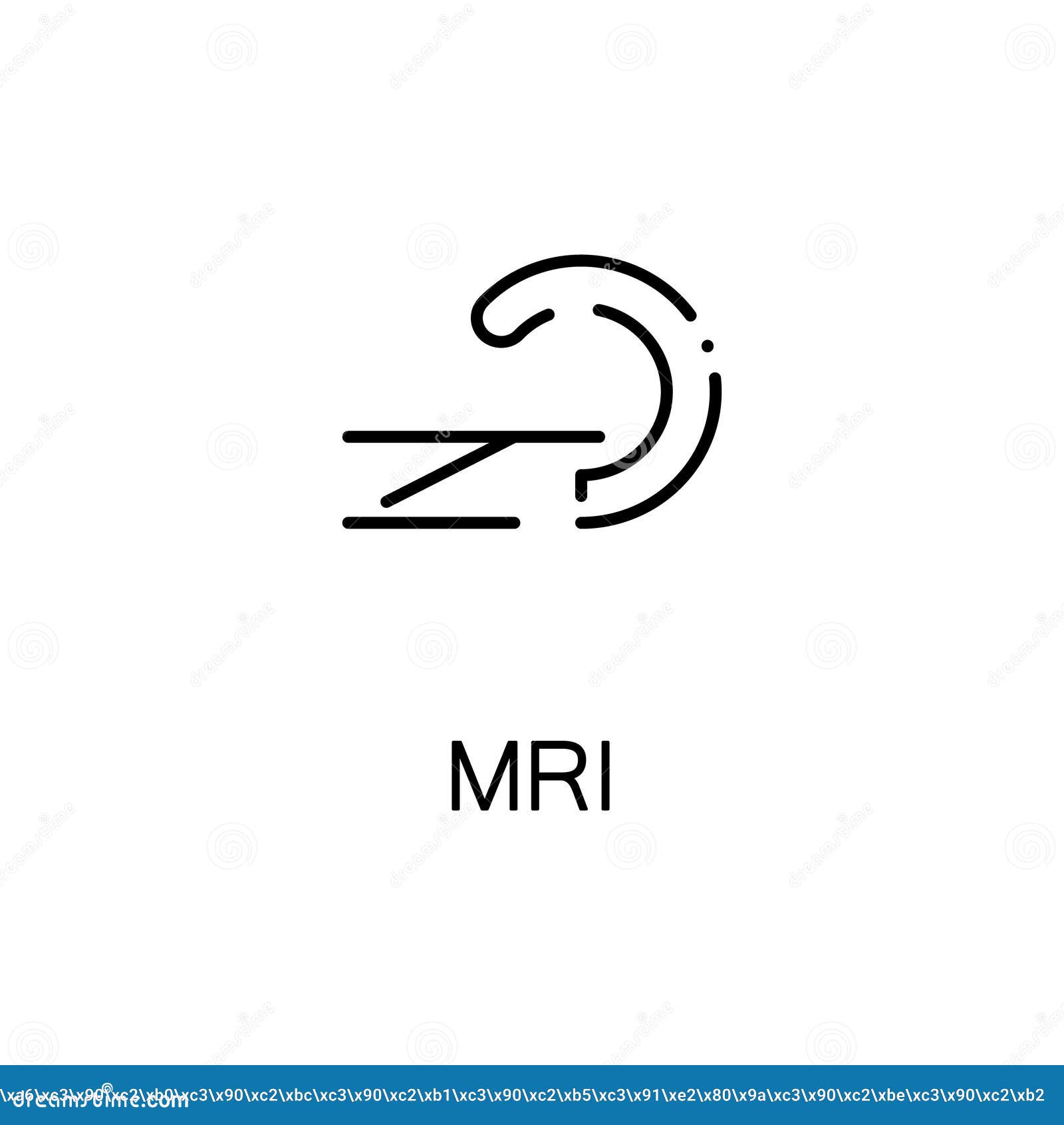 Icône Plate Ou Logo D'IRM Pour Le Web Design Illustration de Vecteur ...