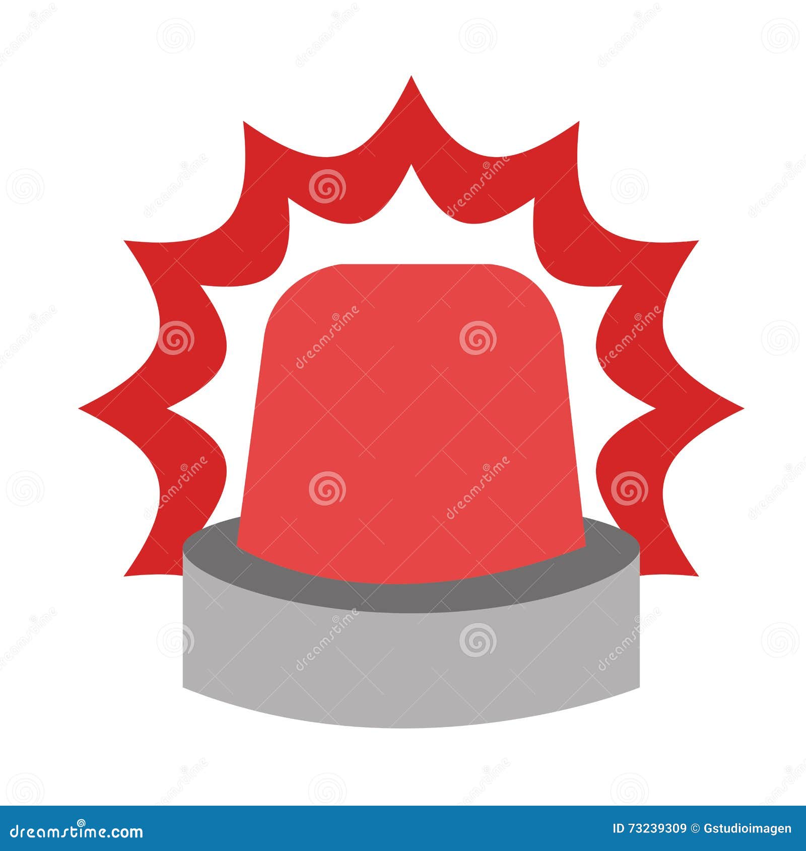 Icône Rouge D'alarme, Graphique Illustration Stock - Illustration du ...