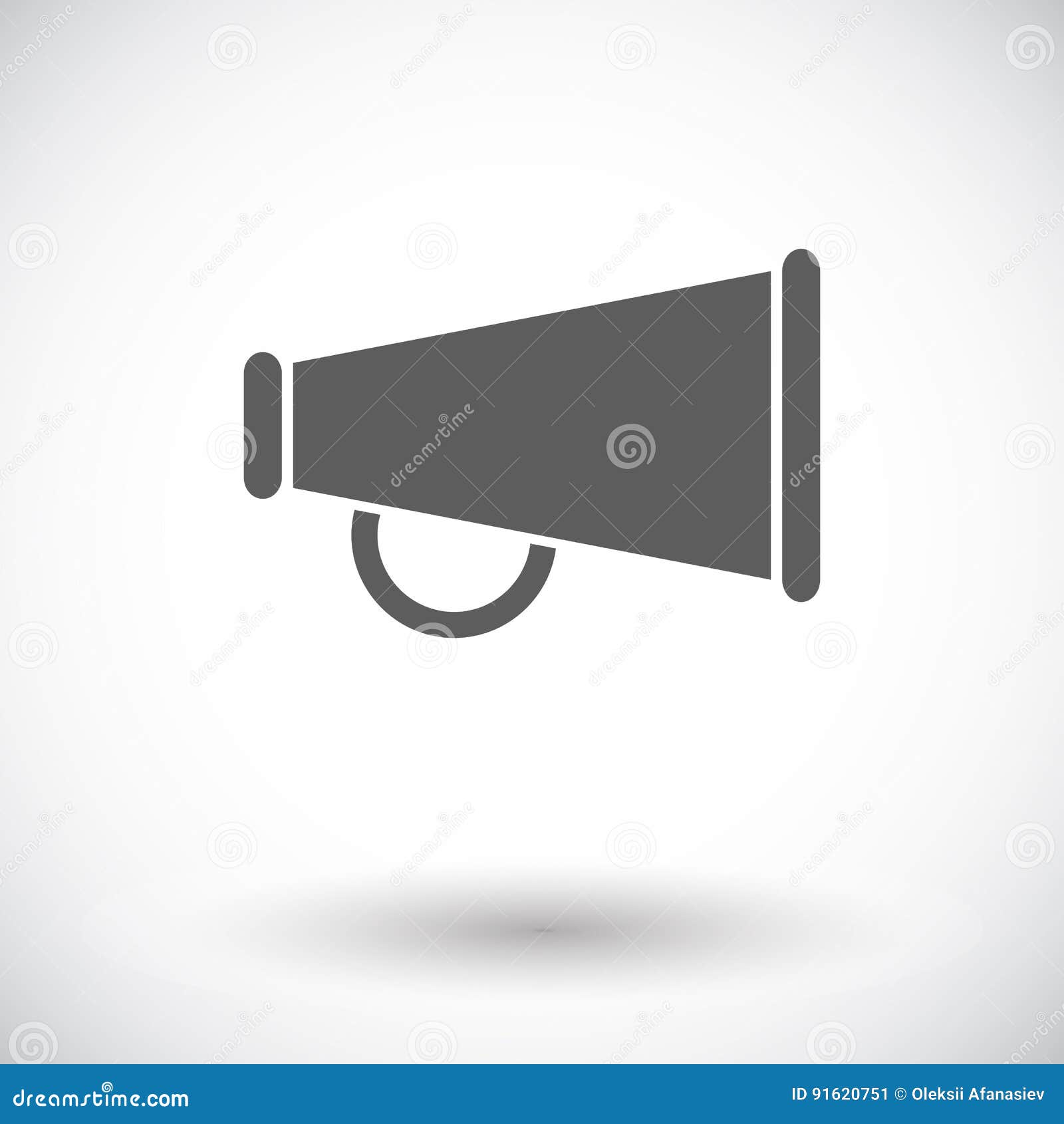 Icône simple de klaxon illustration de vecteur. Illustration du fort ...