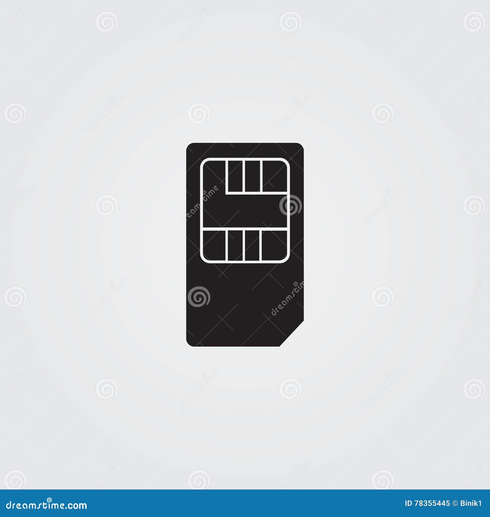 Icône Simple De Vecteur : Carte De SIM Illustration de Vecteur ...