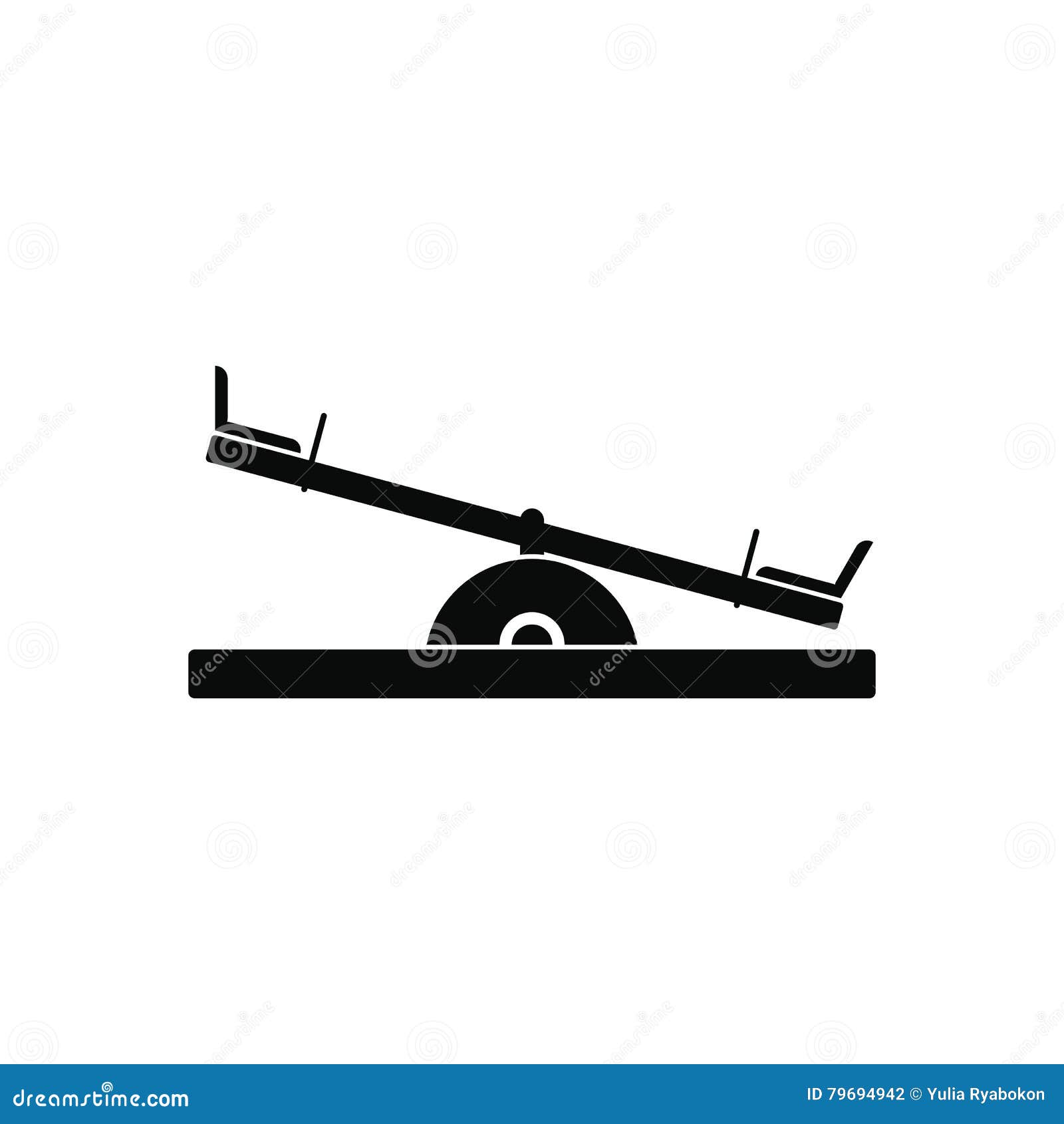 Icône Simple Noire De Bascule Illustration de Vecteur - Illustration du ...