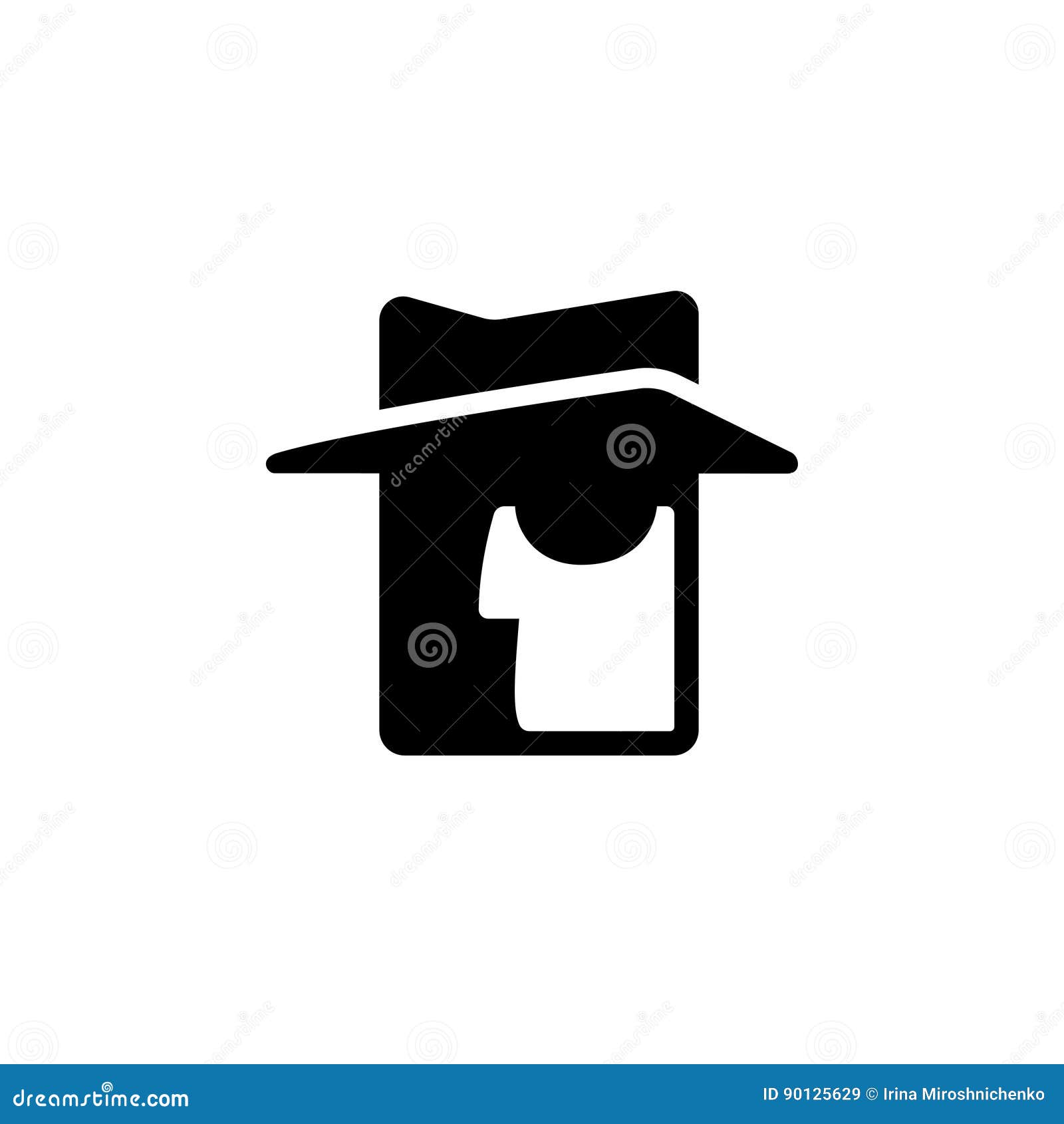 Icône stylisée d'espion illustration de vecteur. Illustration du ...