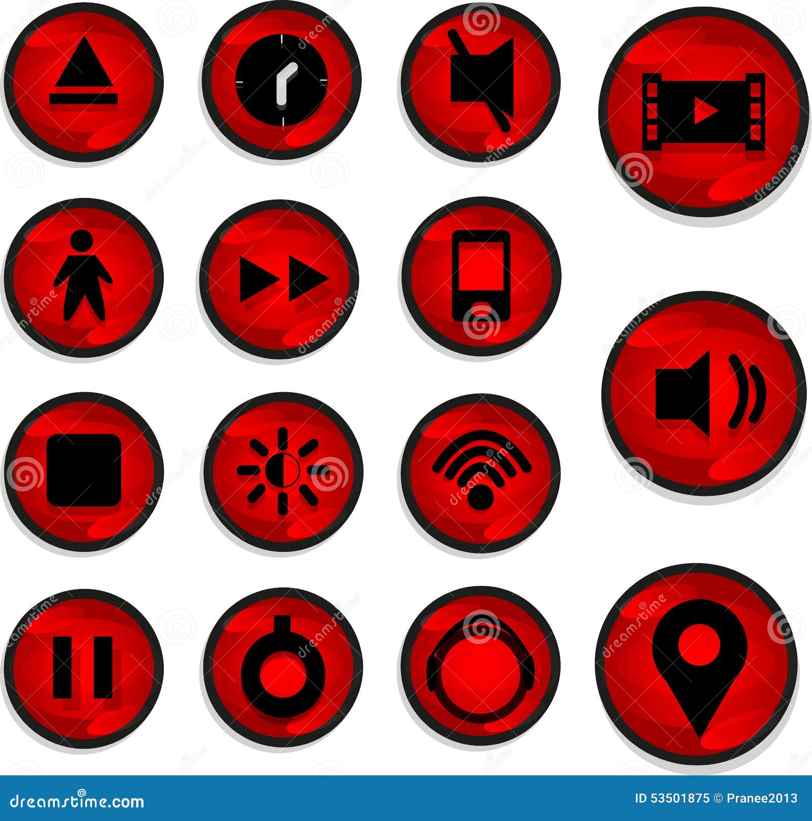 Icône utile rouge illustration de vecteur. Illustration of étiquette ...