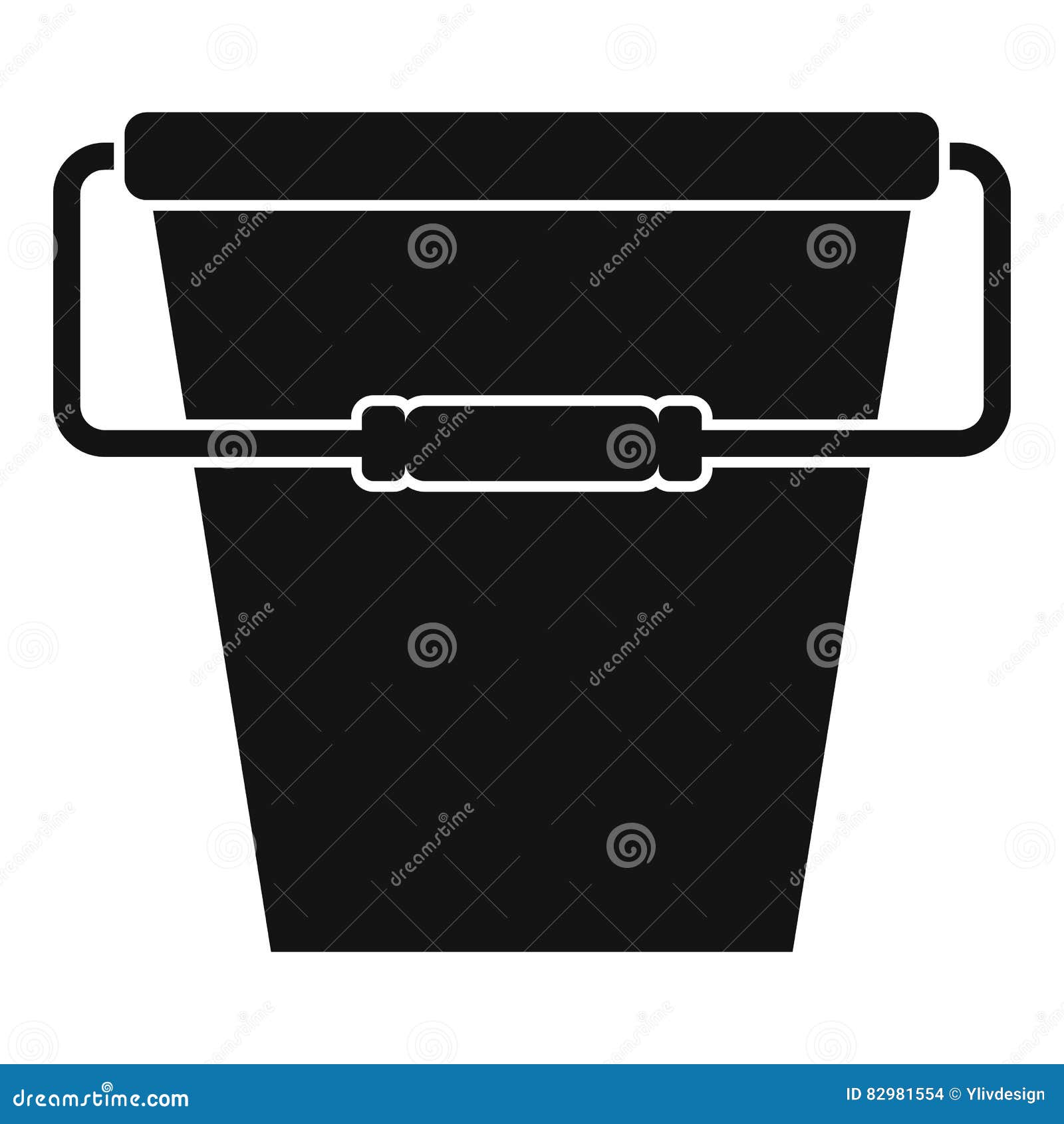 Icône Vide De Seau, Style Simple Illustration de Vecteur - Illustration ...