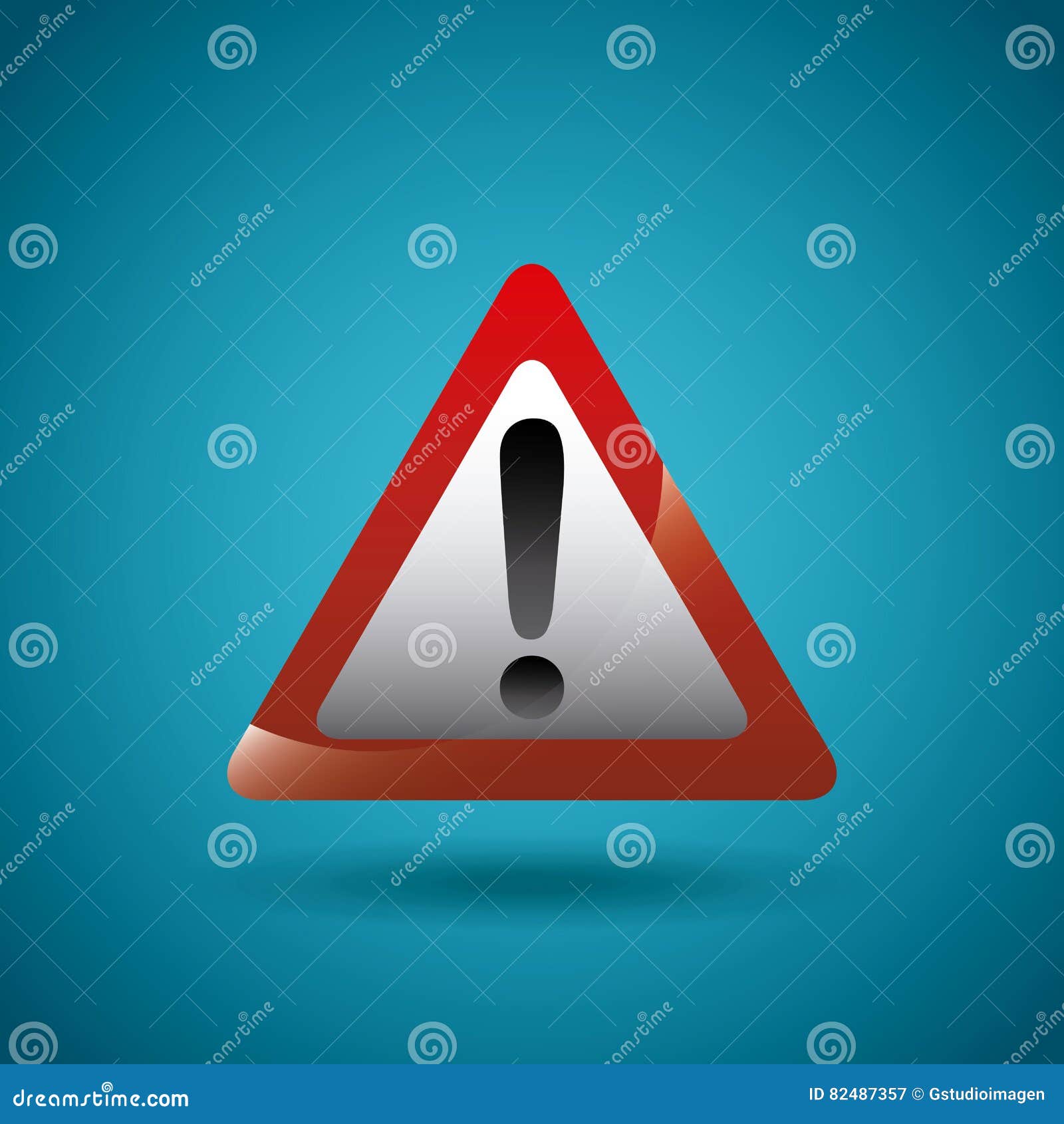 Icône vigilante de signe illustration stock. Illustration du beware ...