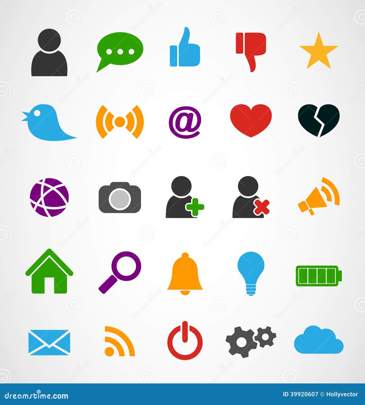 Icônes communes de Web illustration de vecteur. Illustration du globe ...