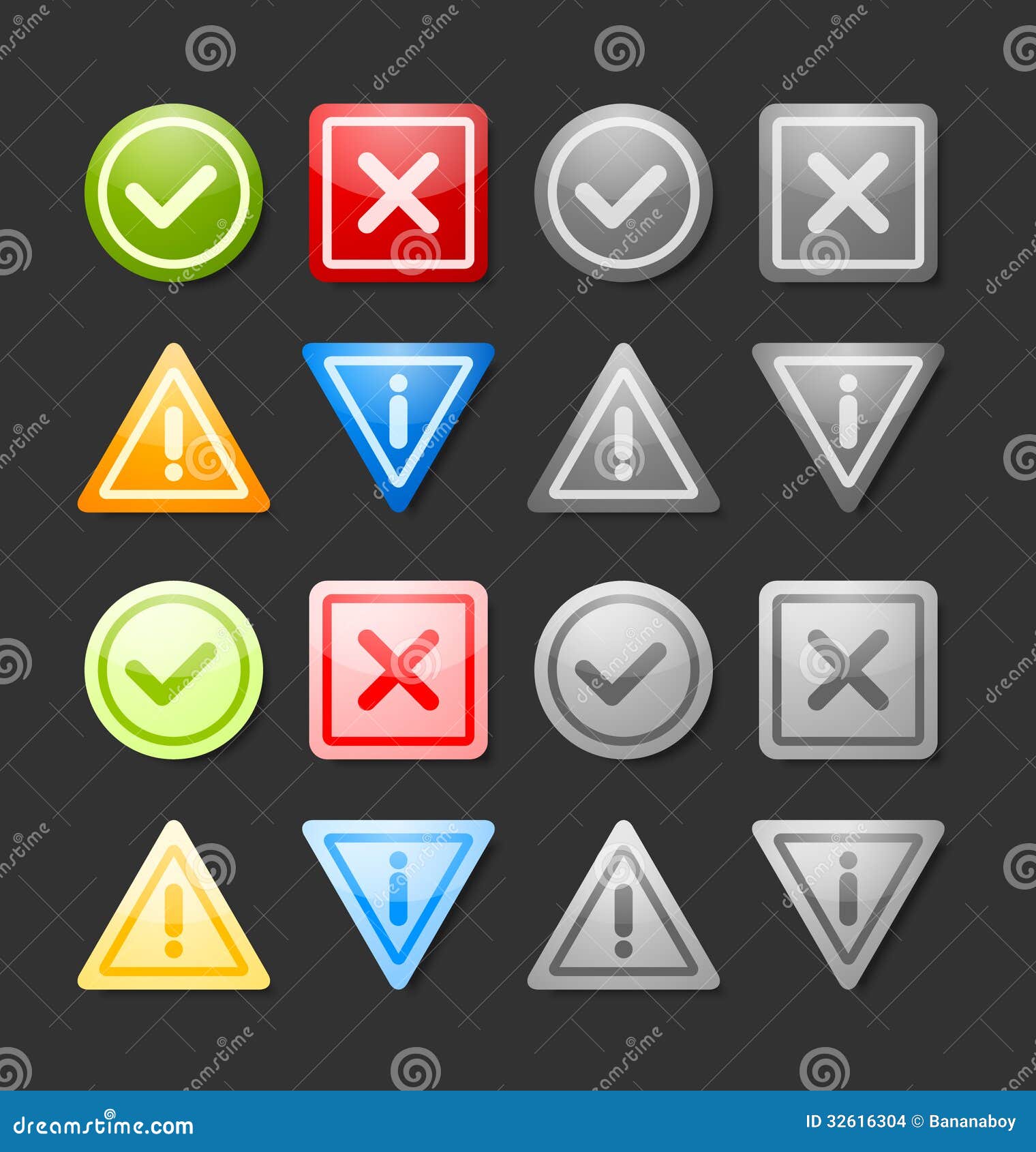 Icônes d'avis illustration de vecteur. Illustration du bleu - 32616304