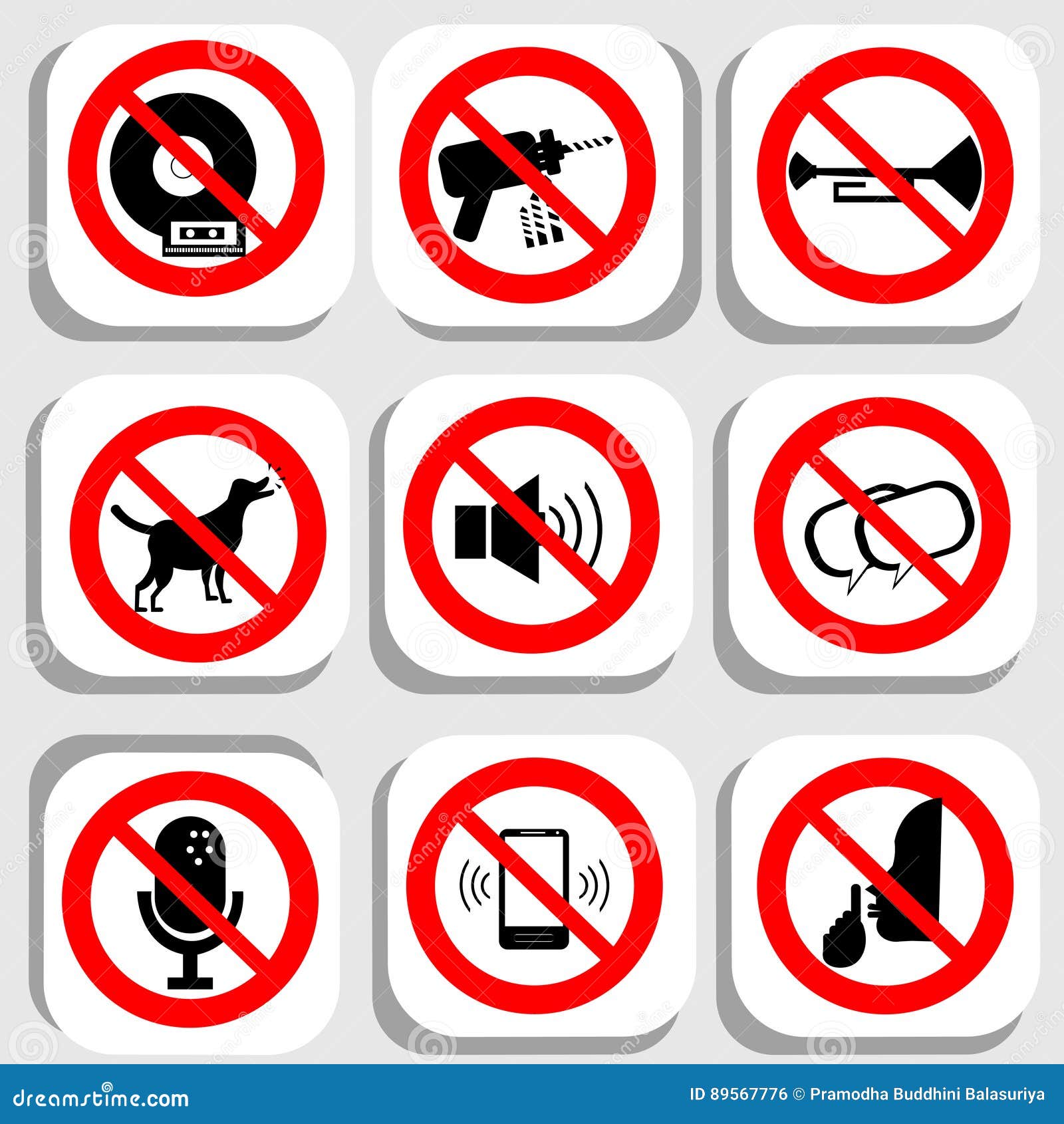 Icônes d'interdiction illustration de vecteur. Illustration du chimique ...