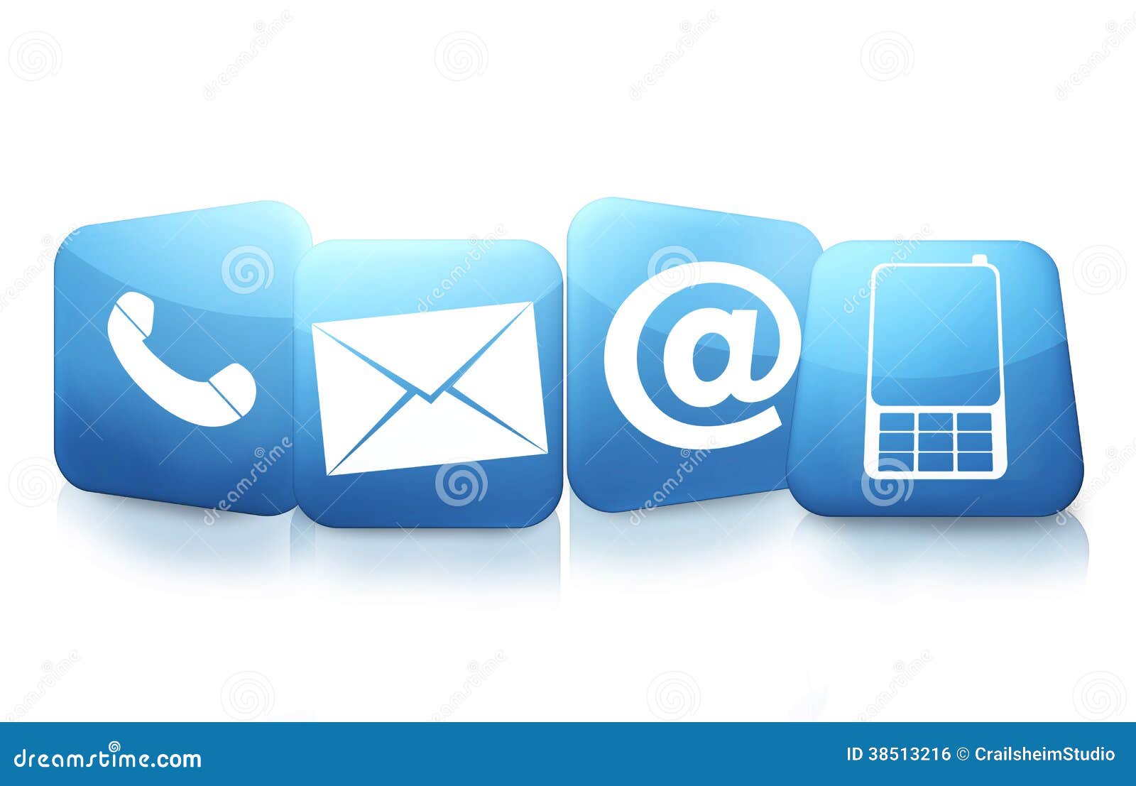 Icônes de contactez-nous illustration stock. Illustration of message ...