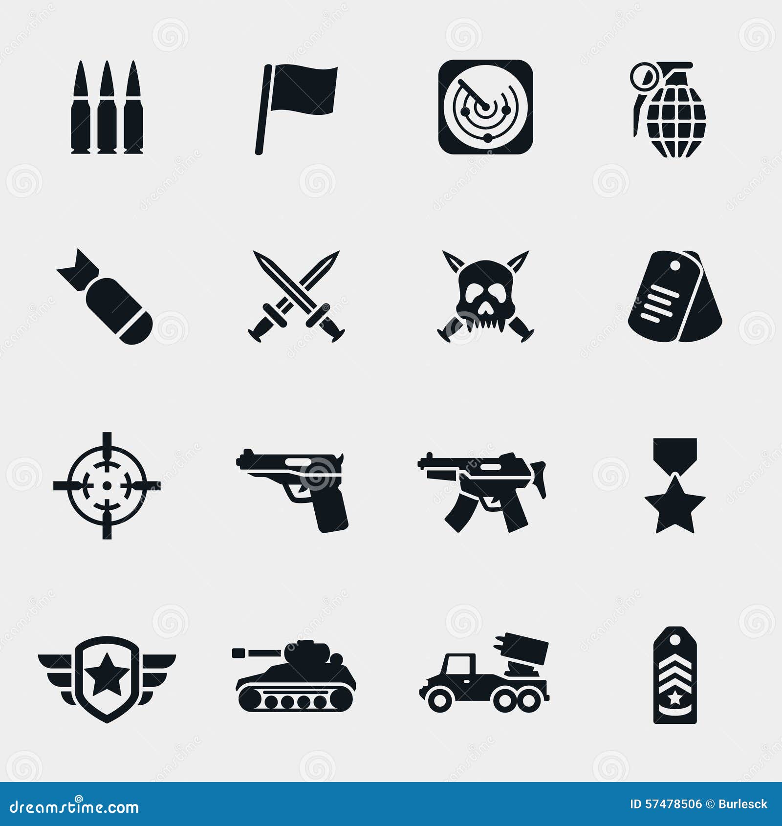 Icônes De Guerre De Vecteur Illustration de Vecteur - Illustration du ...