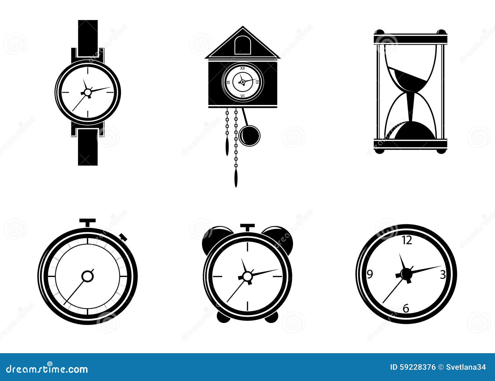 Icônes de montre illustration de vecteur. Illustration du drapeau ...