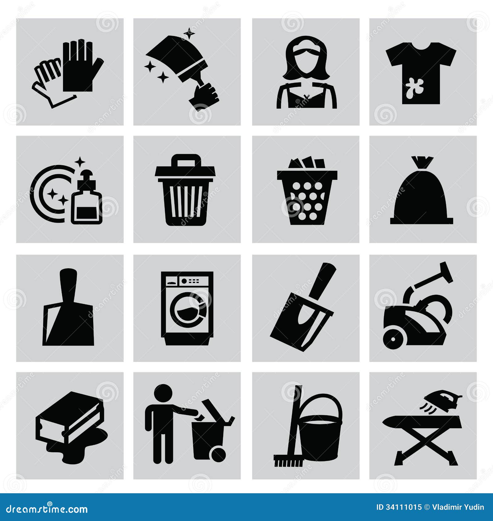 Icônes de nettoyage illustration de vecteur. Illustration du nettoyage ...