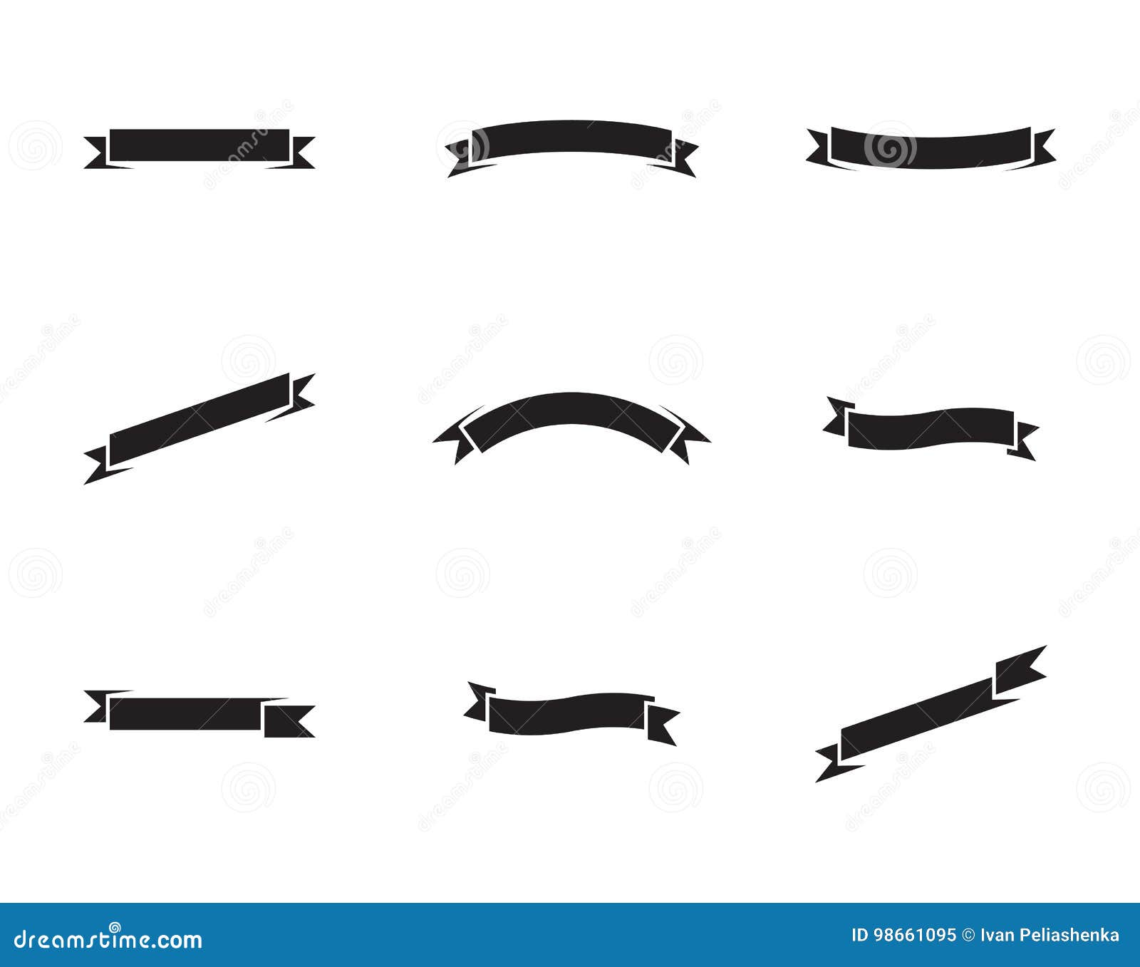 Icônes de ruban illustration stock. Illustration du certificat - 98661095