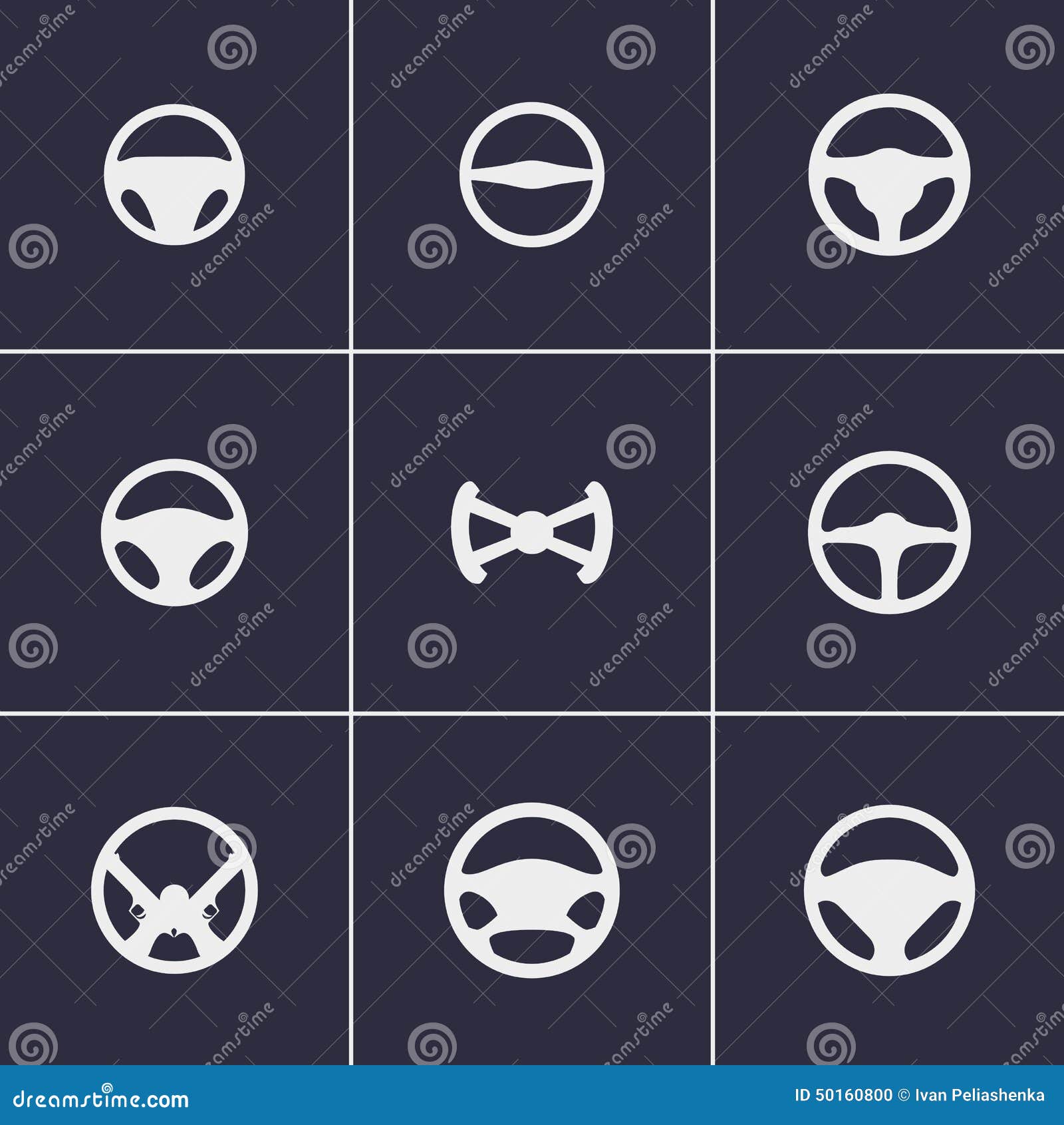 Icônes de volants illustration de vecteur. Illustration du ...