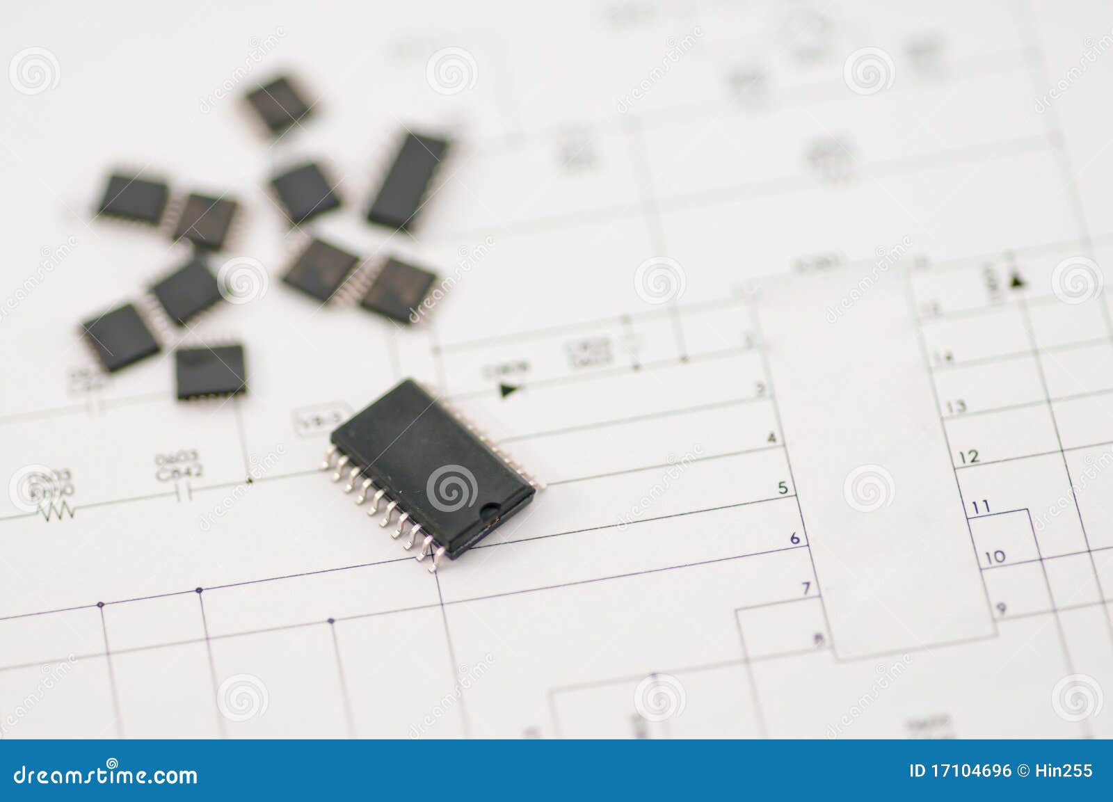 IC SMD component stock photo. Image of component, electronic - 17104696