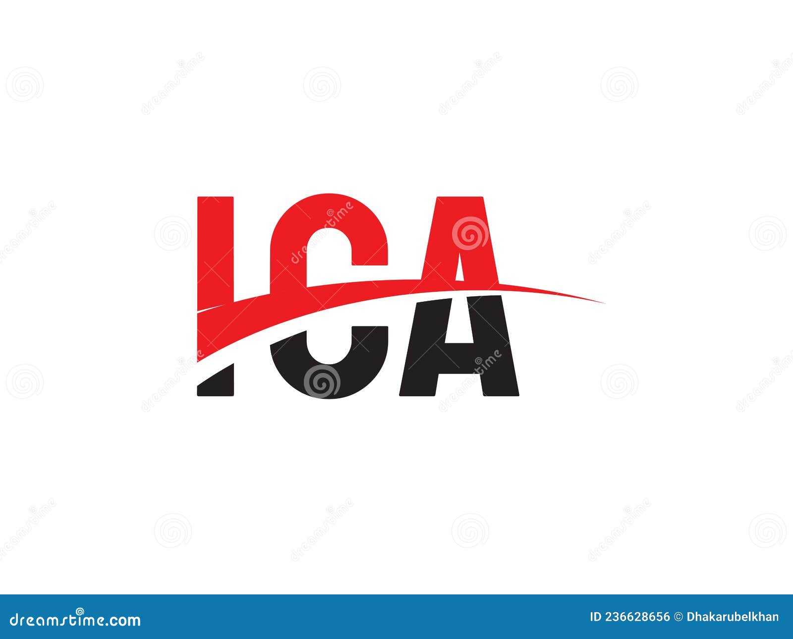 ICA Letter Initial Logo Design Vector Illustration Stock Vector ...