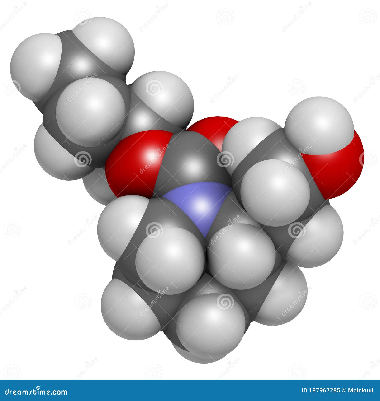 Icaridin Picaridine Insect Repellent Molecule. Stock Illustration ...