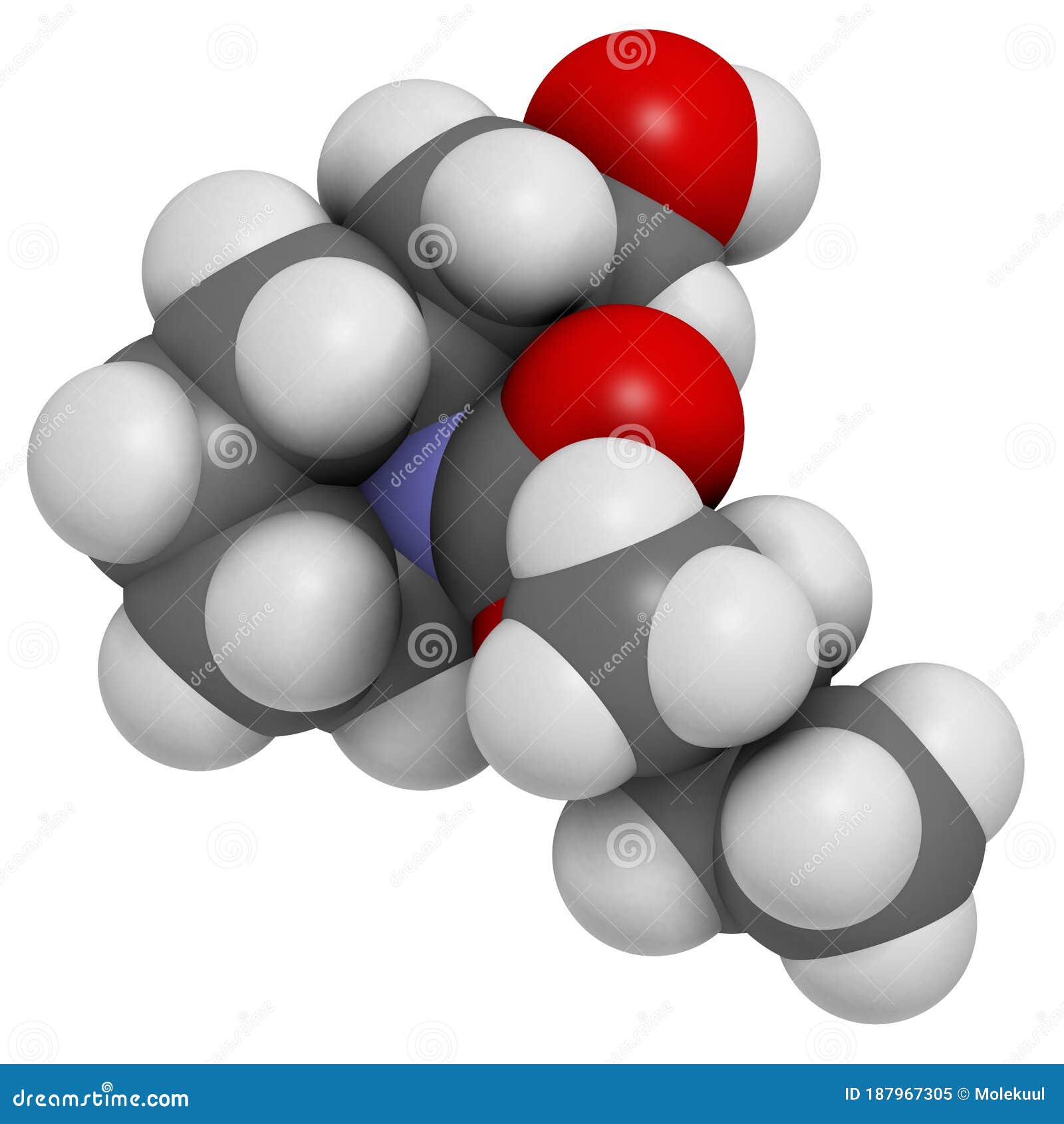 Icaridin Picaridine Insect Repellent Molecule. Stock Illustration ...