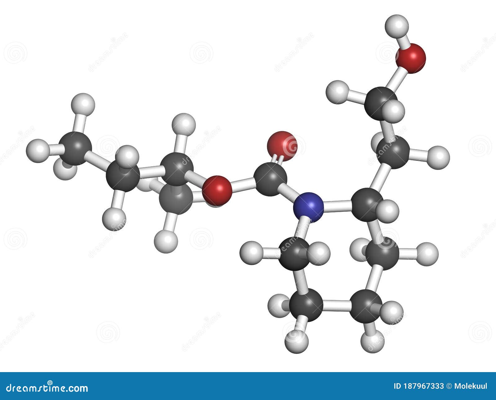 Icaridin Picaridine Insect Repellent Molecule. Stock Illustration ...