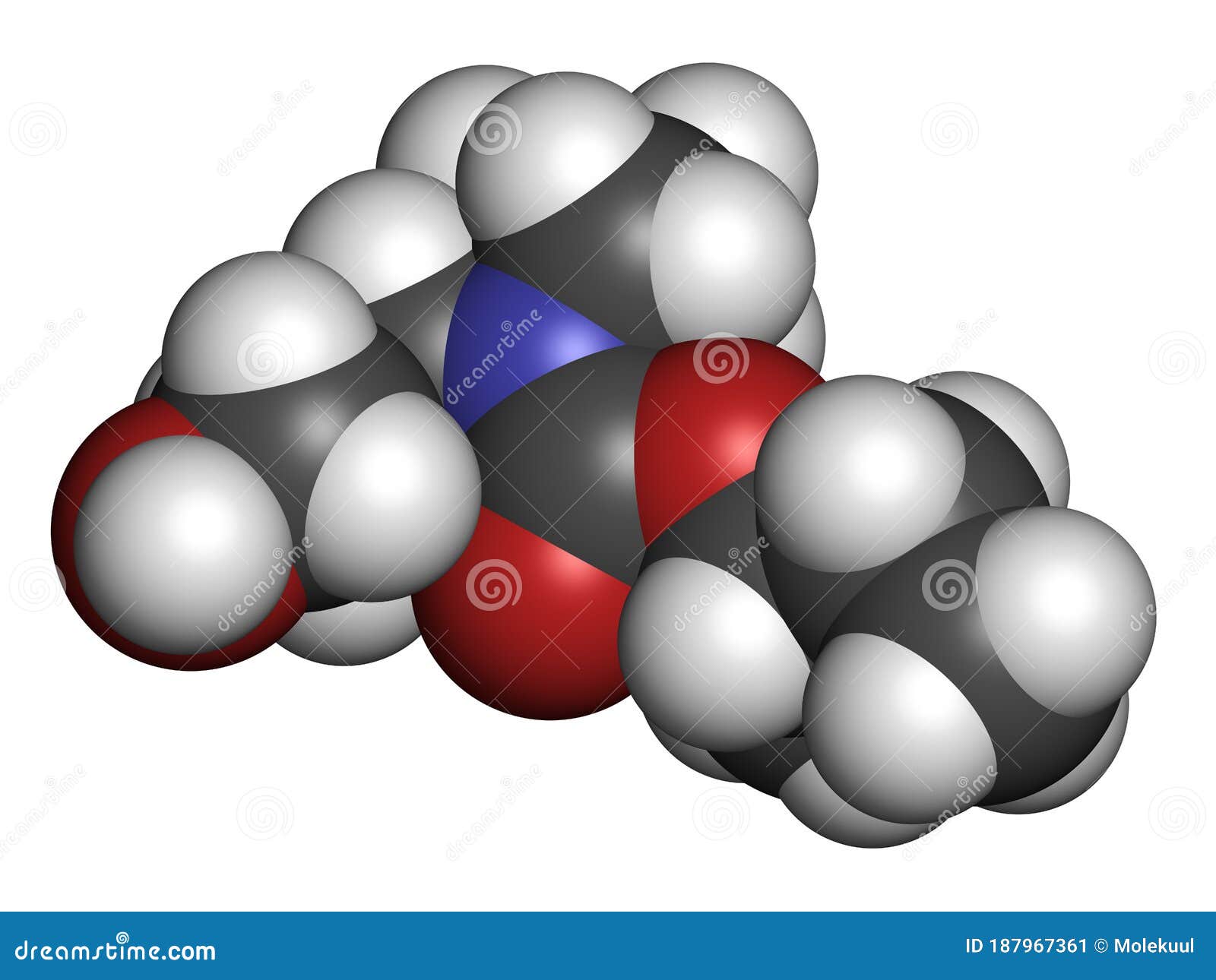 Icaridin Picaridine Insect Repellent Molecule. Stock Illustration ...