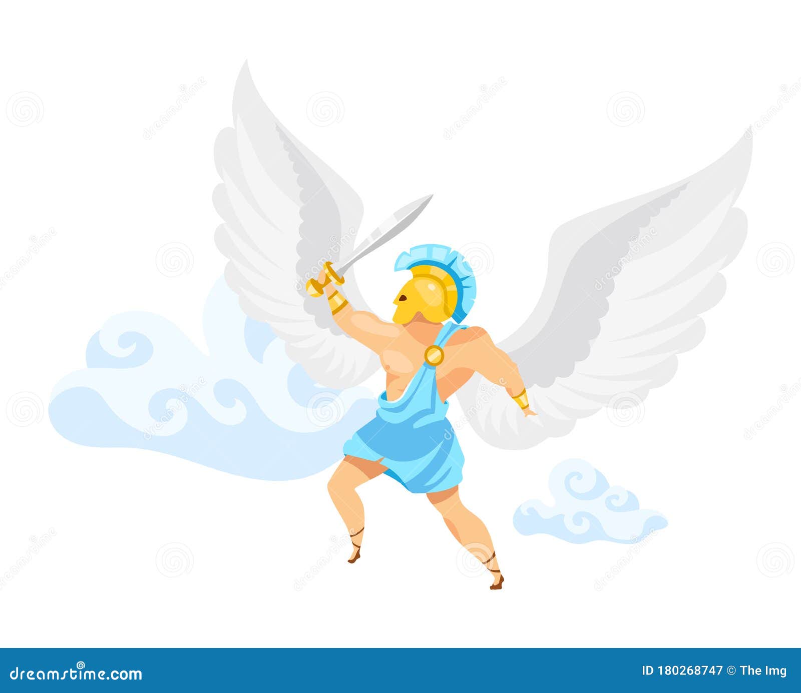 Icarus, Character Of Ancient Greek Legend. Vector Drawing ...